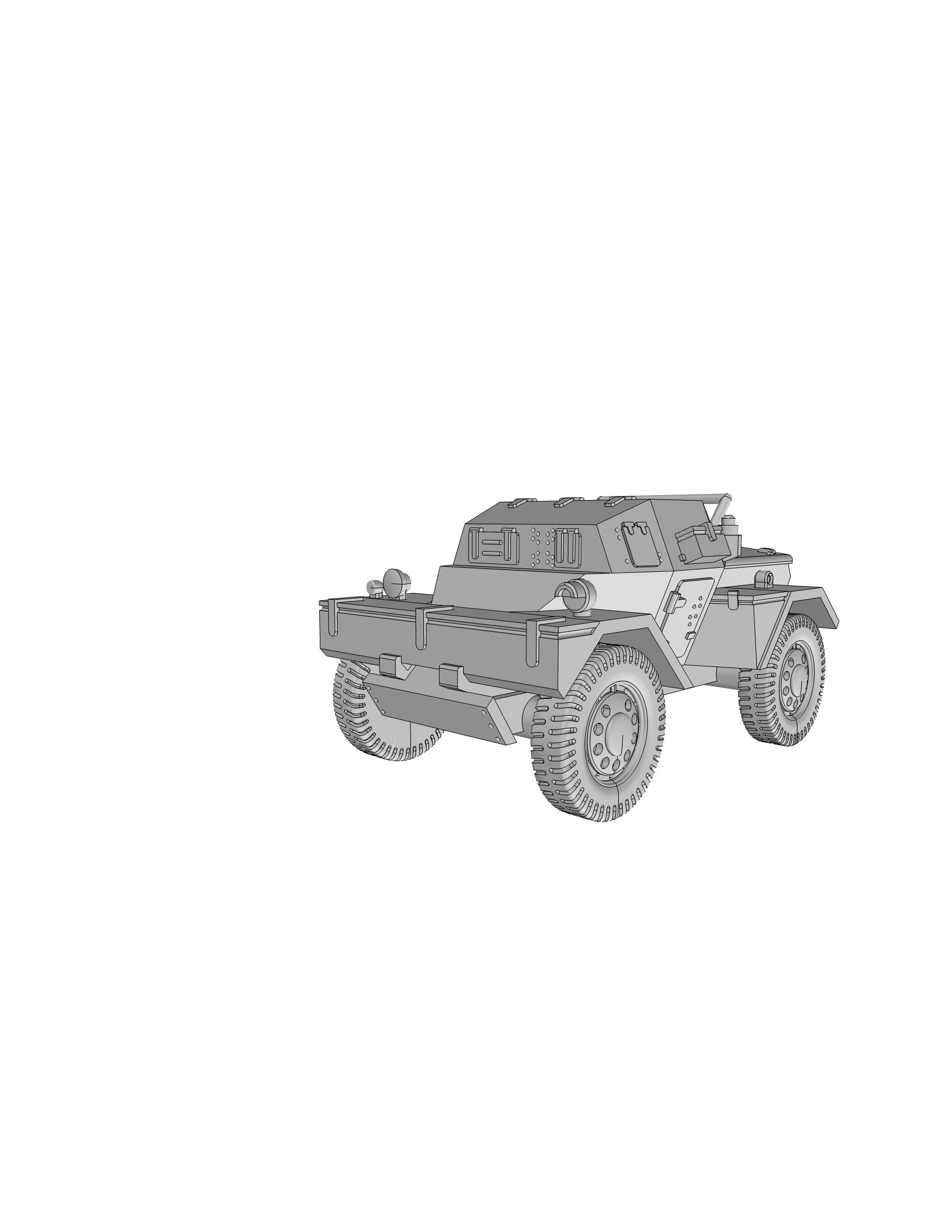 Daimler Dingo MK II 1/56 (28mm) British by Print your tank - Wargaming3D