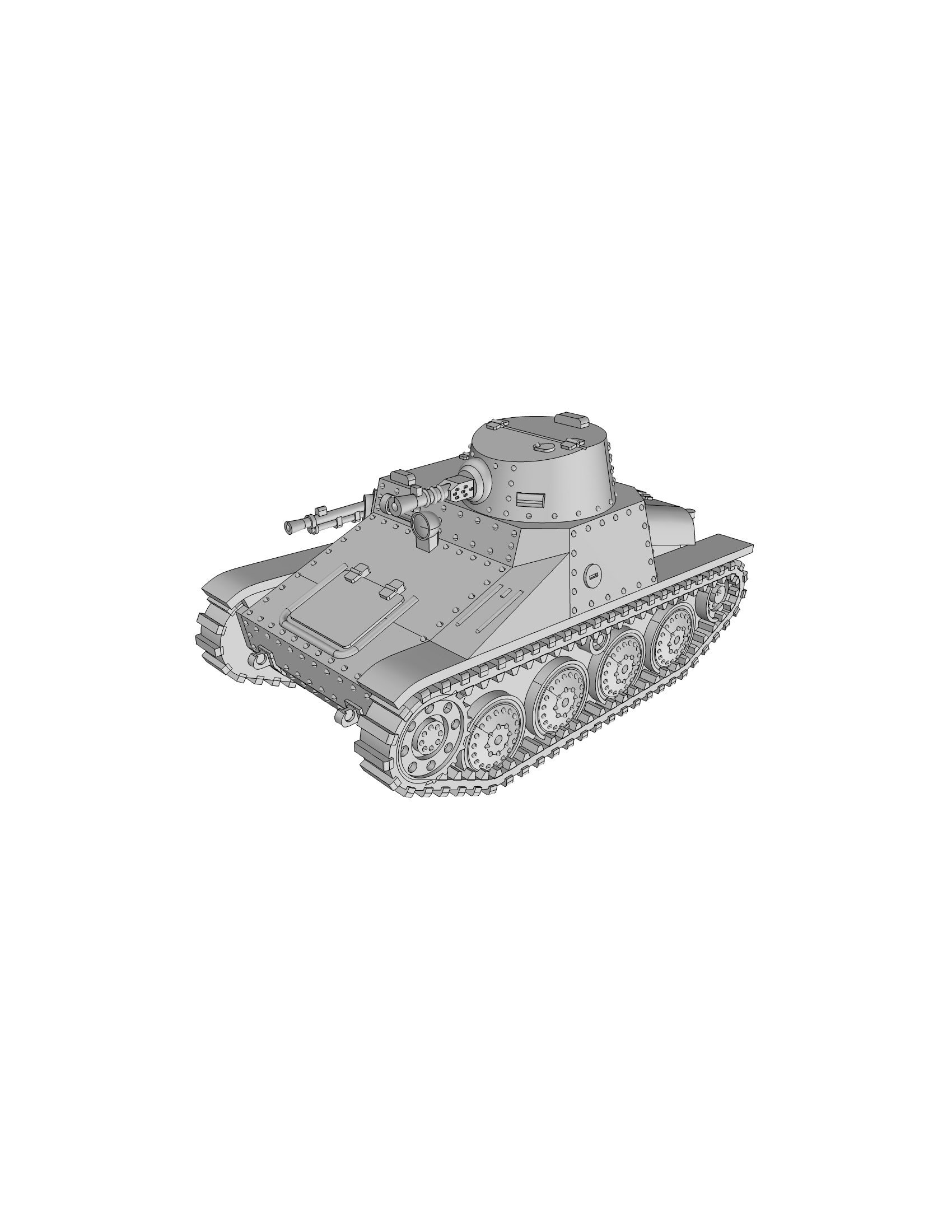 R-l Tankette (Czech export of CKD tankette AH-IV) 1/56 (28mm) by Print ...