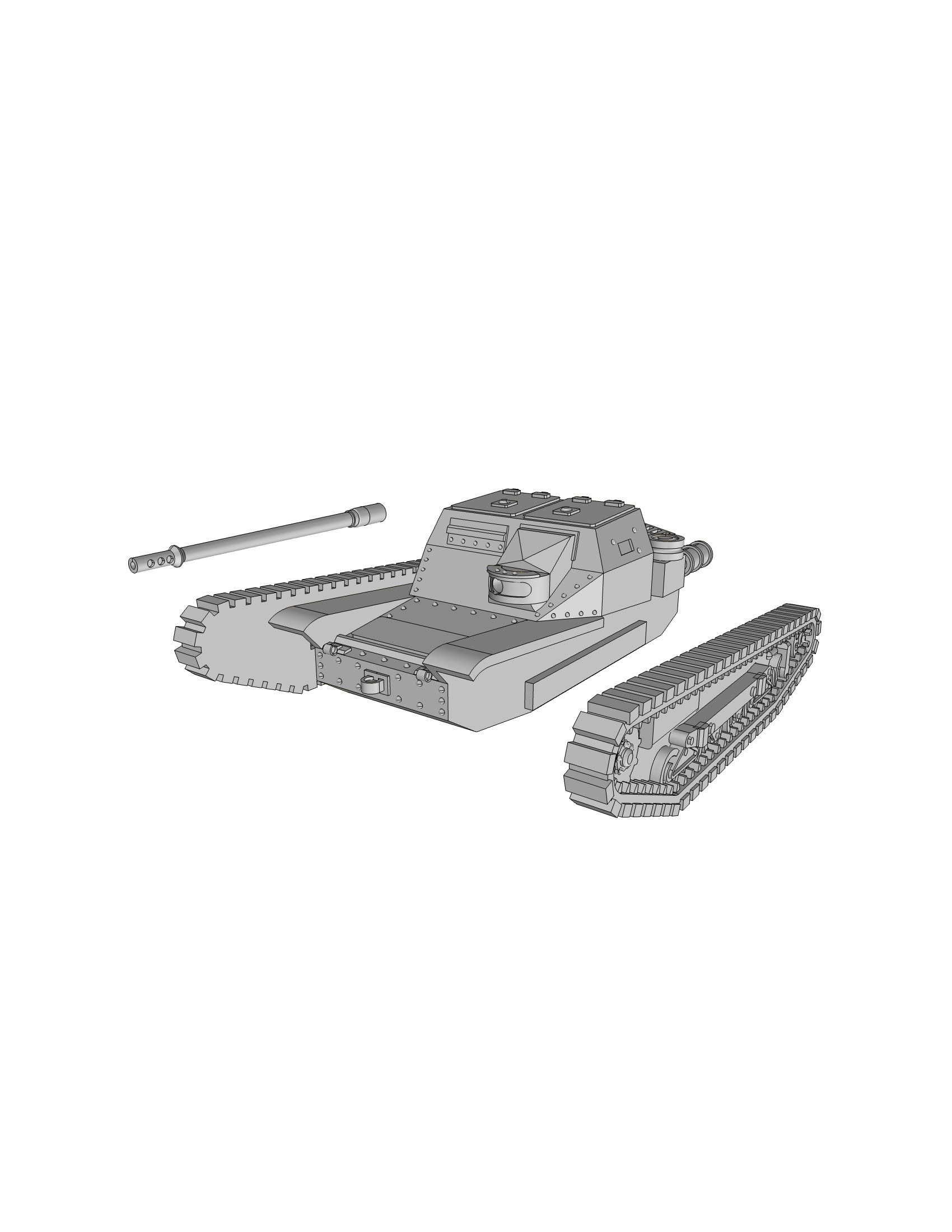 CV33 W 20mm Gun 1/56 (28mm) Italy by Print your tank - Wargaming3D