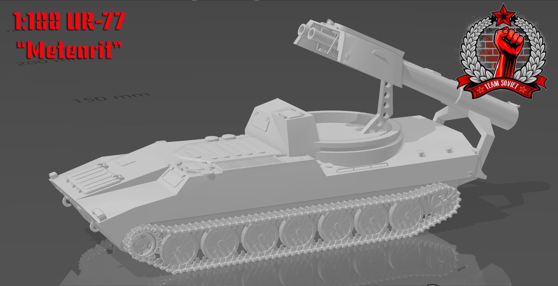 1:100 UR-77 Meteorit Soviet Mine Clearing Vehicle by The Idle Hands Workshop - Wargaming3D