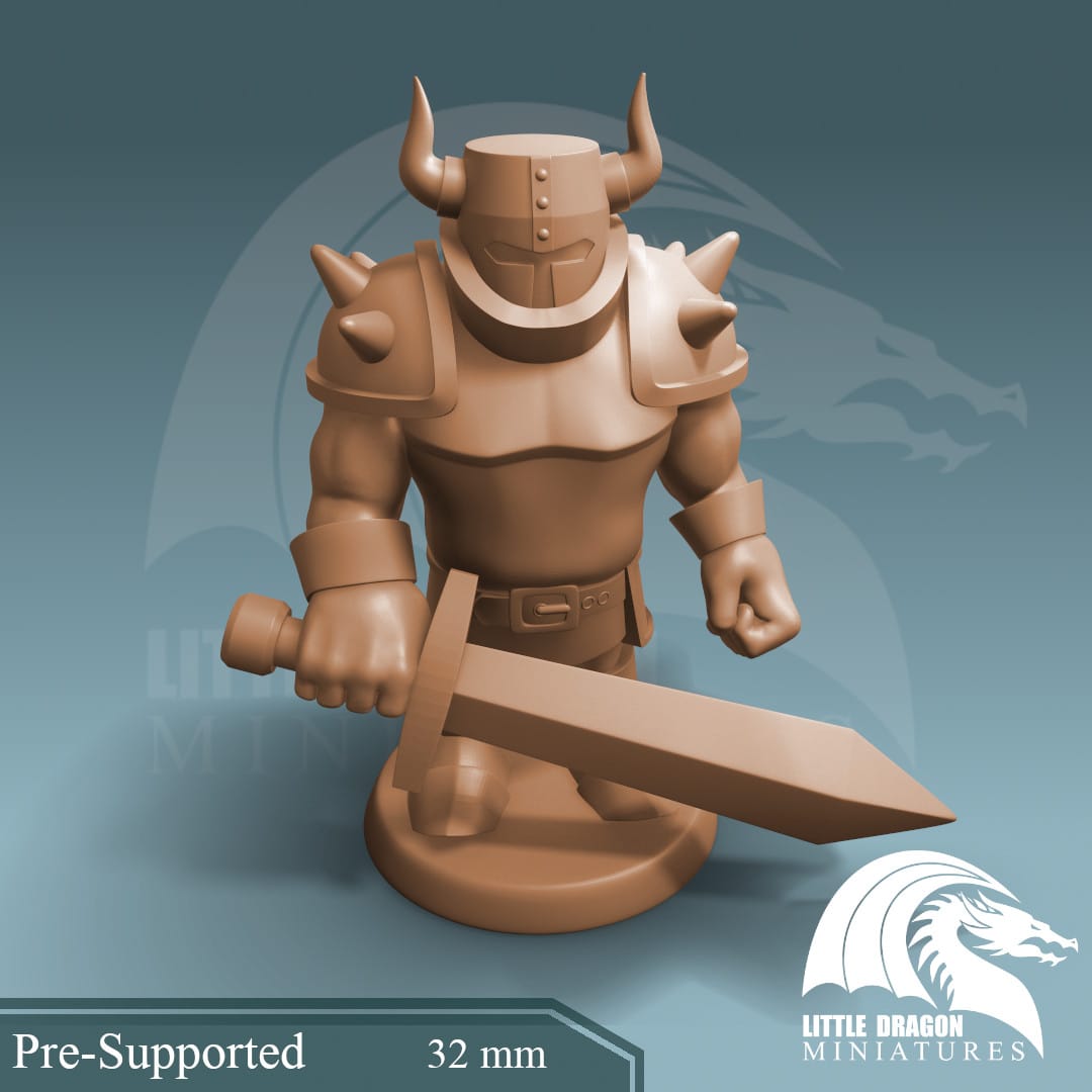 Stylized Mega Knight by Little Dragon Miniatures - MiniHoarder