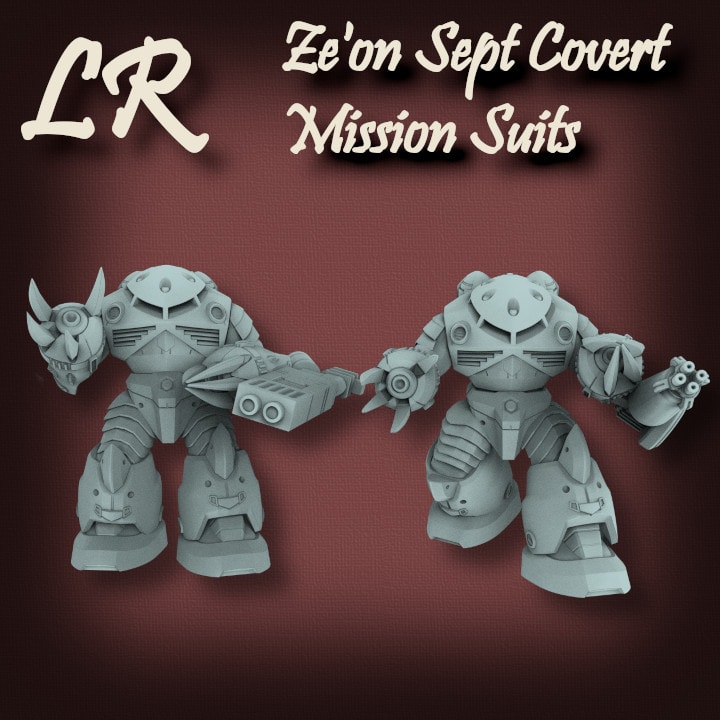Ze'on Sept Covert Missions Suits by LeesedRenfort Designs - MiniHoarder