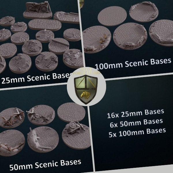 European Cobblestone & Rubble Scenic Bases - FULL SET by Flux Forge ...