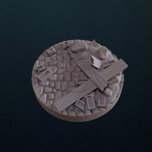 FREE SAMPLE Cobblestone & Rubble 25mm base by Flux Forge Studio ...