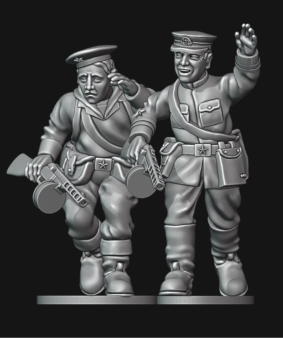 Soviet Naval Infantry Officer by Flank March Miniatures - Wargaming3D