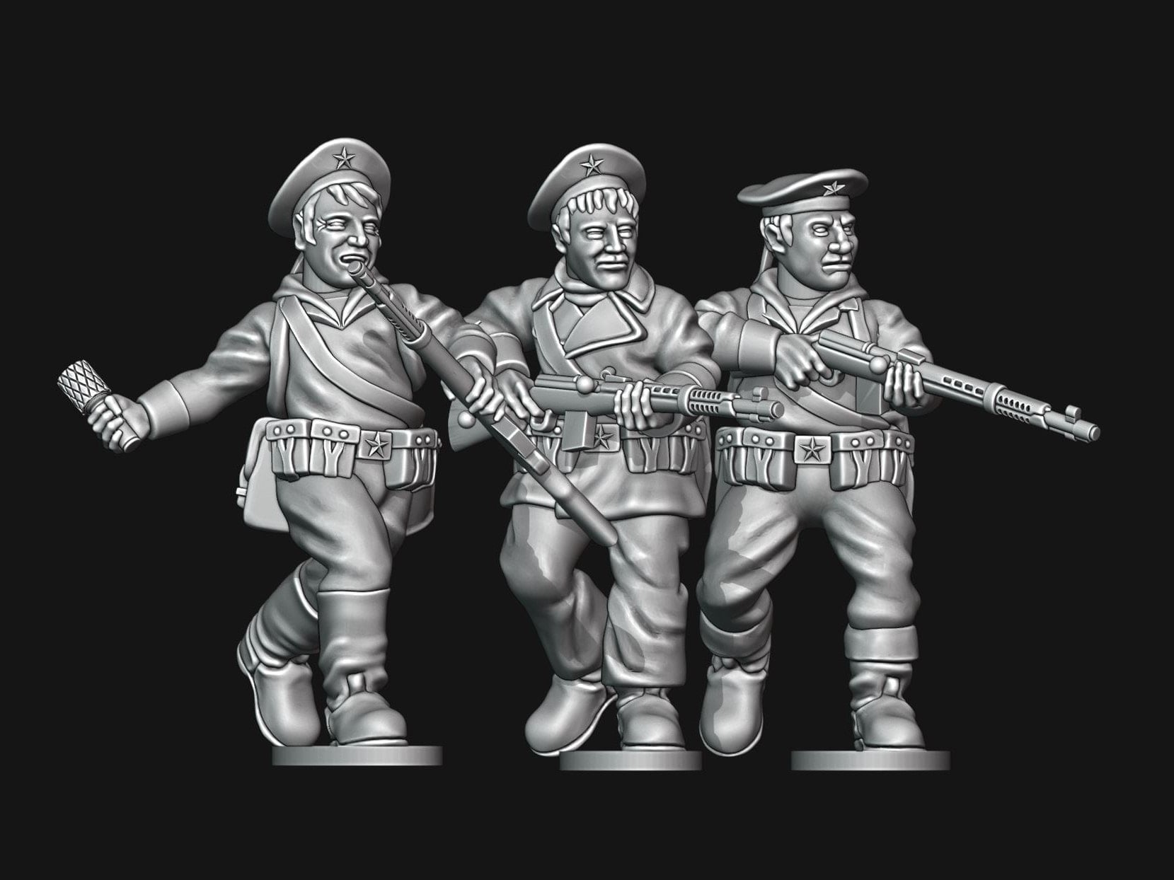 Soviet Naval Infantry Squad by Flank March Miniatures - Wargaming3D
