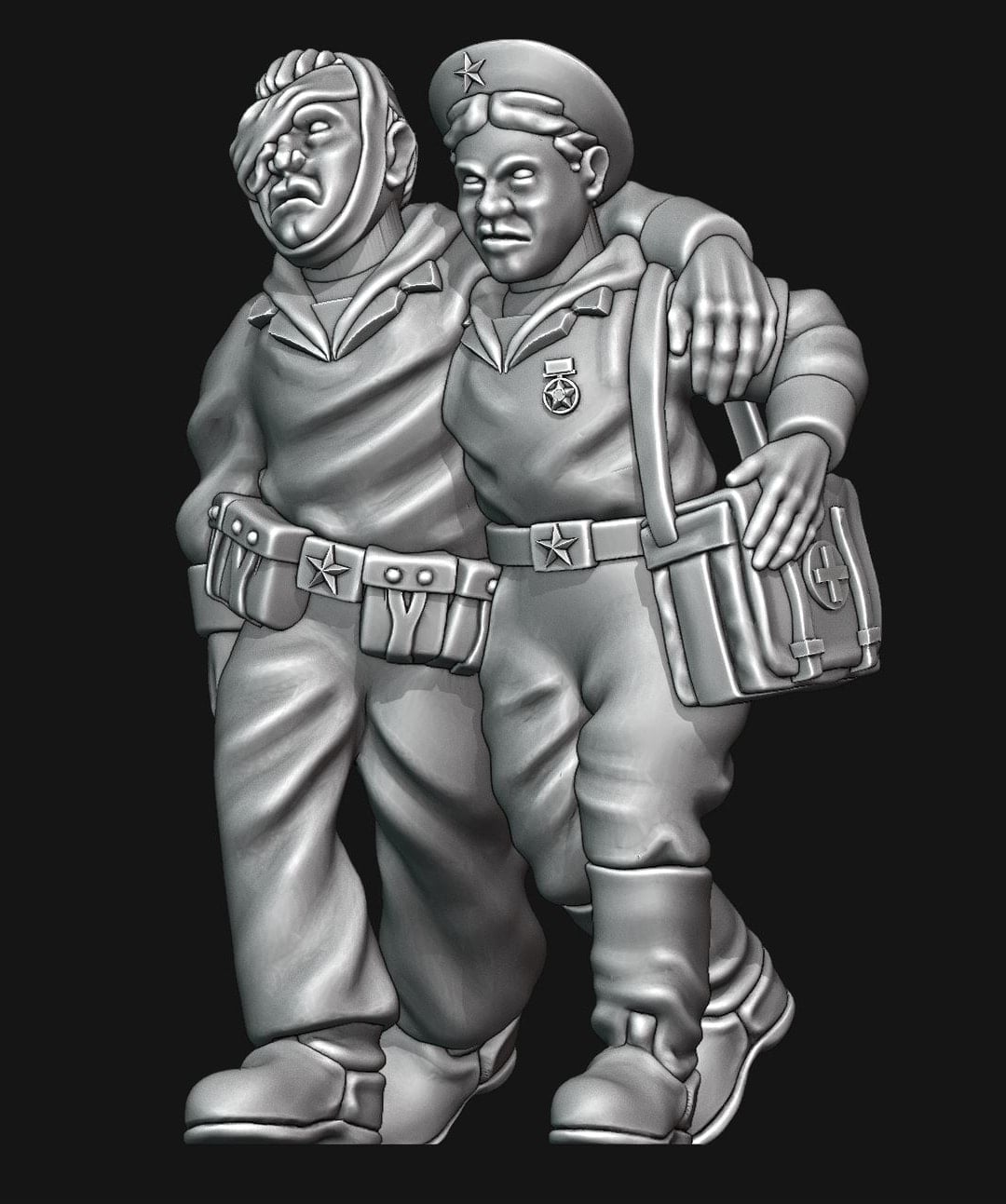 Soviet Naval Infantry Medic by Flank March Miniatures - Wargaming3D