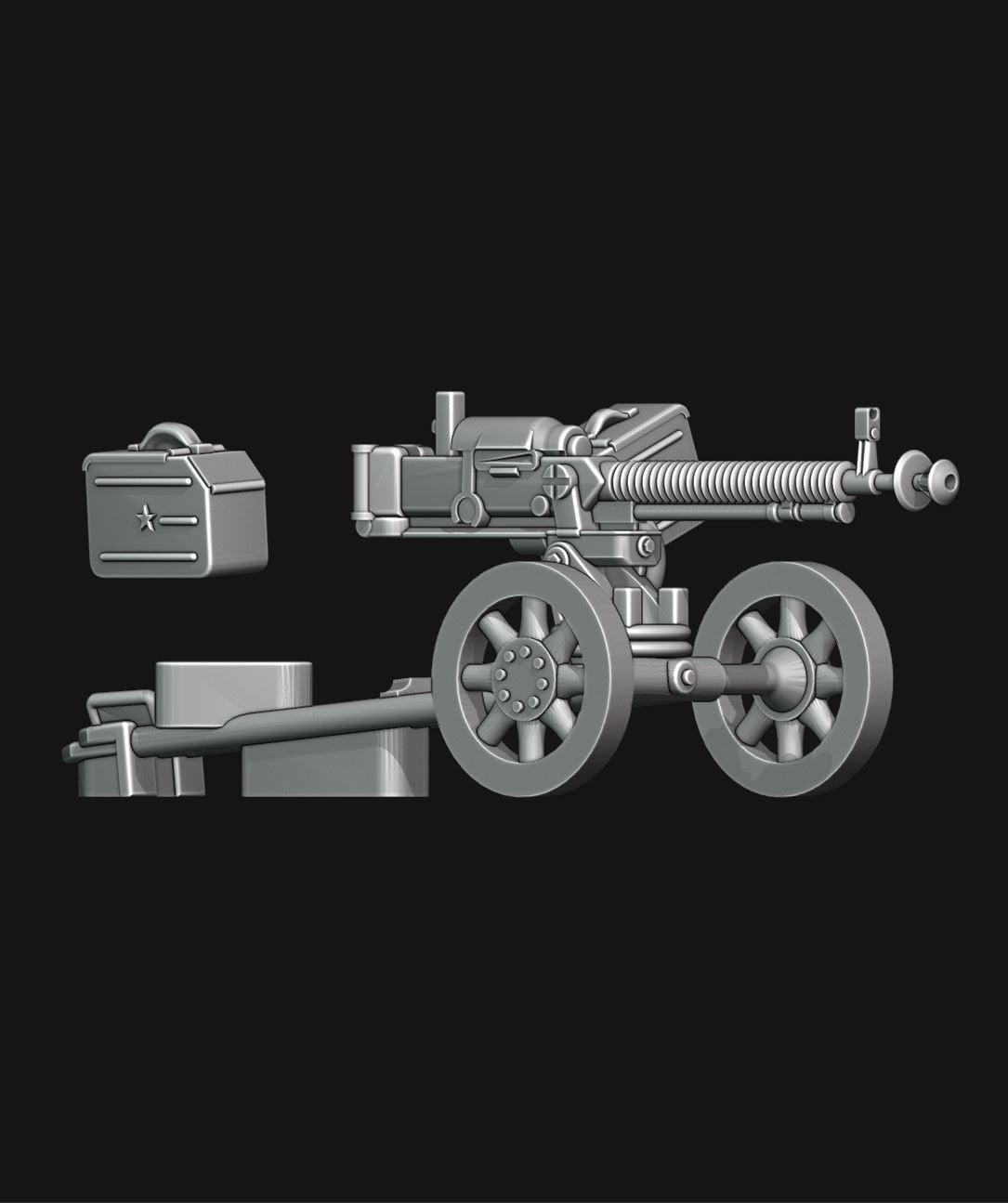 Soviet DShK Heavy Machine Gun by Flank March Miniatures - Wargaming3D