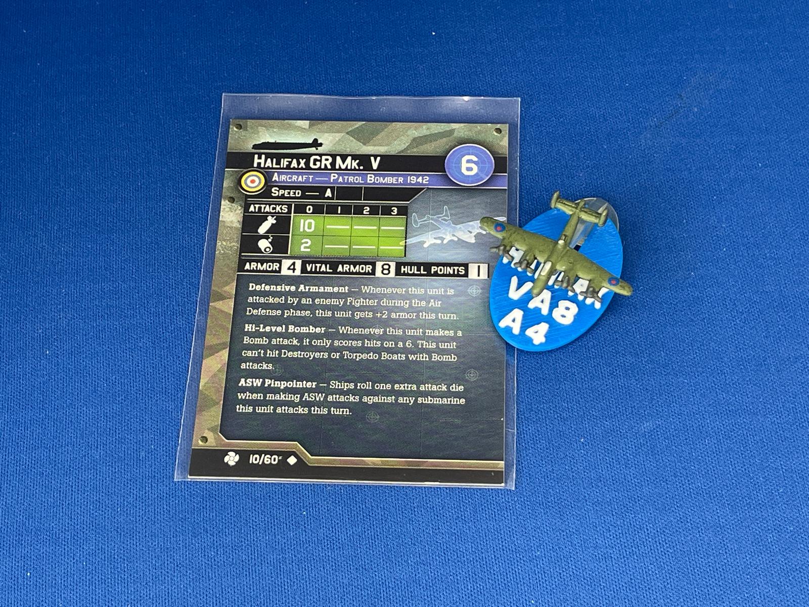 War at Sea British Halifax GR Mk. V Plane Base - Game Aid by The Fun ...