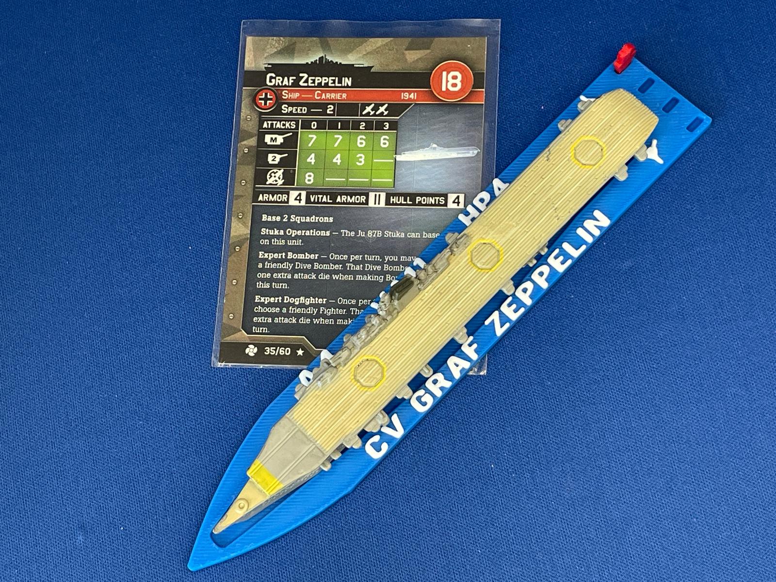 War at Sea GKM Graf Zeppelin Ship Base - Game Aid by The Fun Kingdom ...
