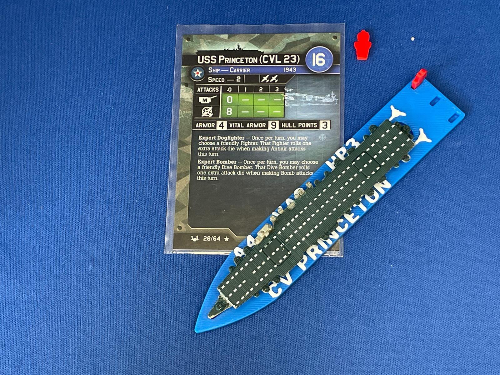 War at Sea USS Princeton Ship Base - Game Aid by The Fun Kingdom ...