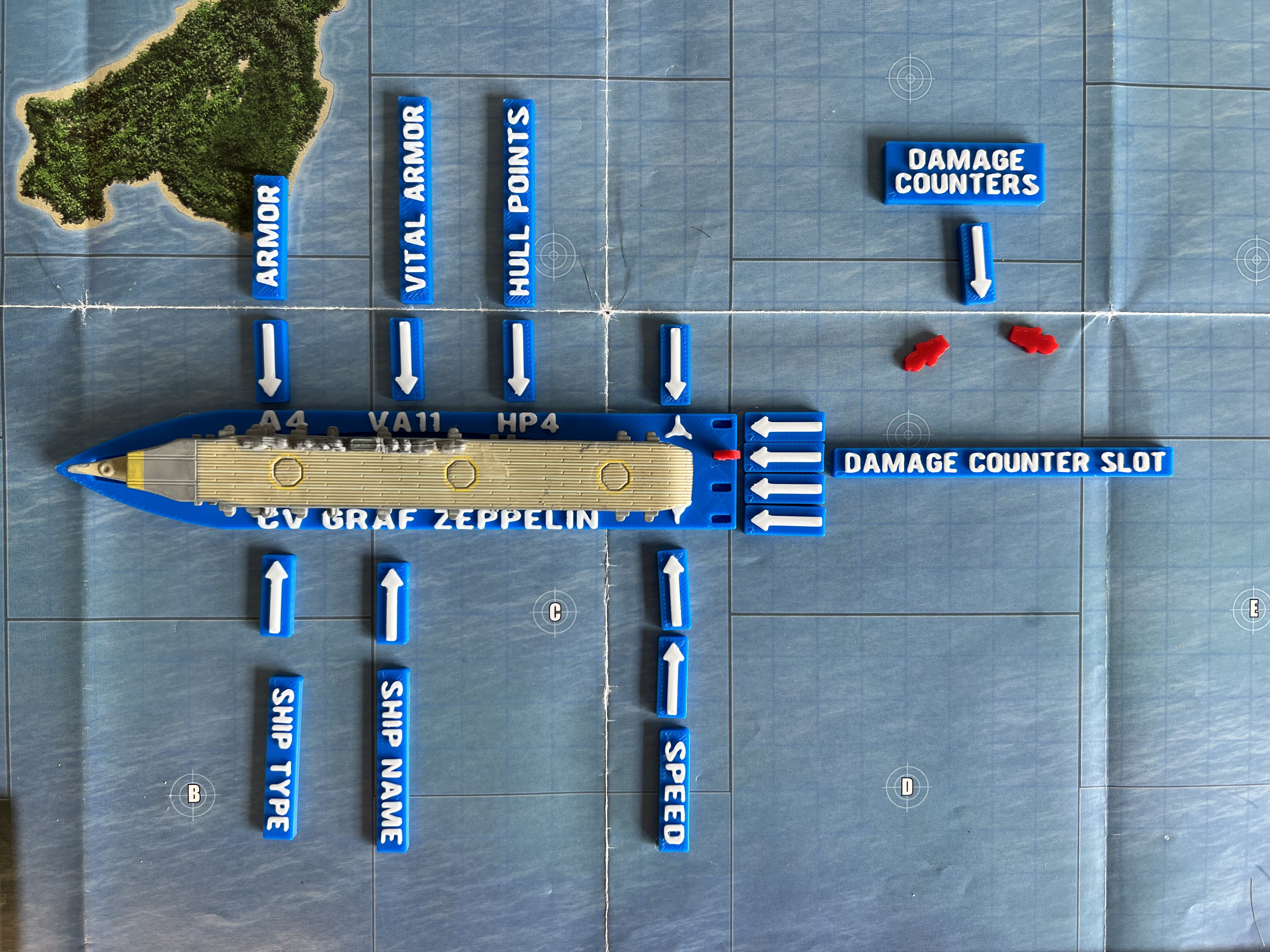 War at Sea FRA Provence Ship Base - Game Aid by The Fun Kingdom ...