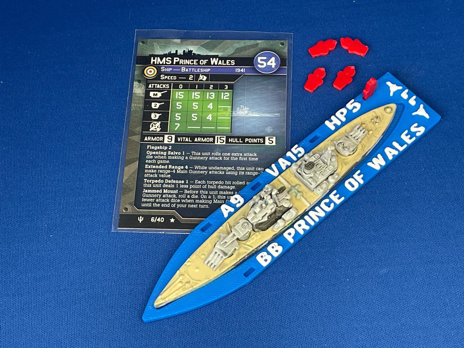 War at Sea UK Prince of Wales Ship Base - Game Aid by The Fun Kingdom ...