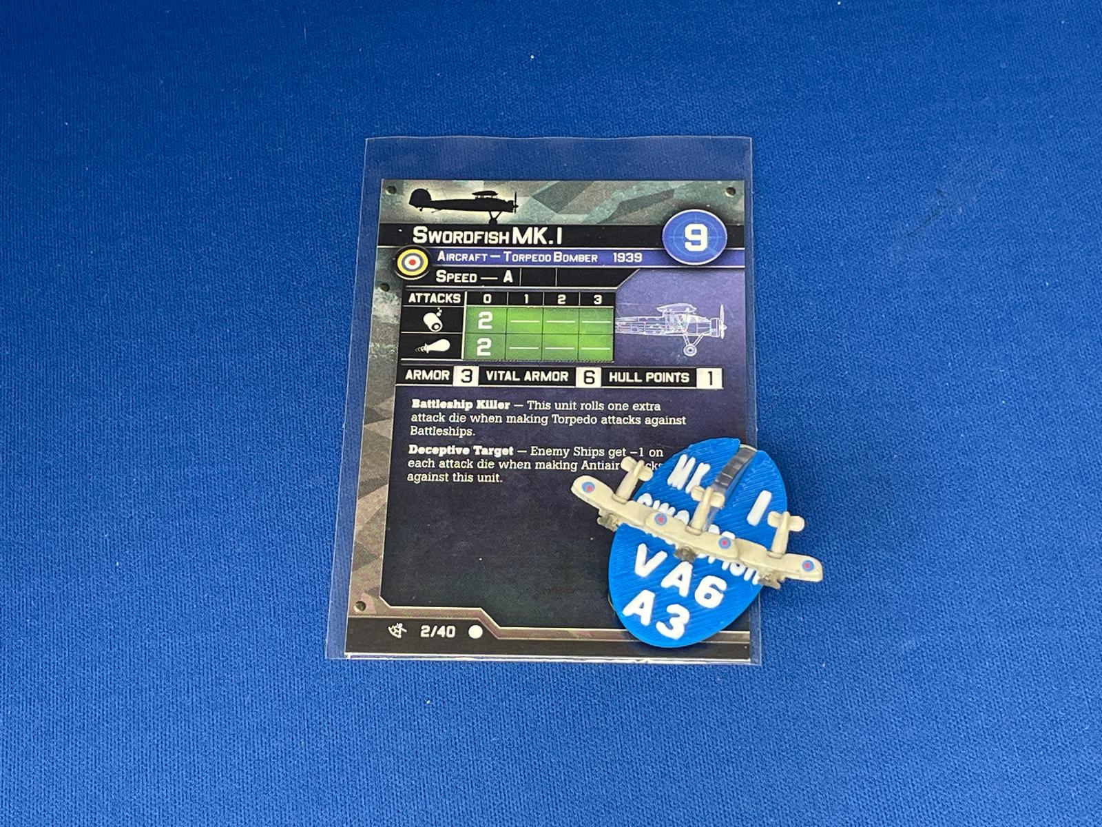 War at Sea British Swordfish MK. I Plane Base - Game Aid by The Fun ...