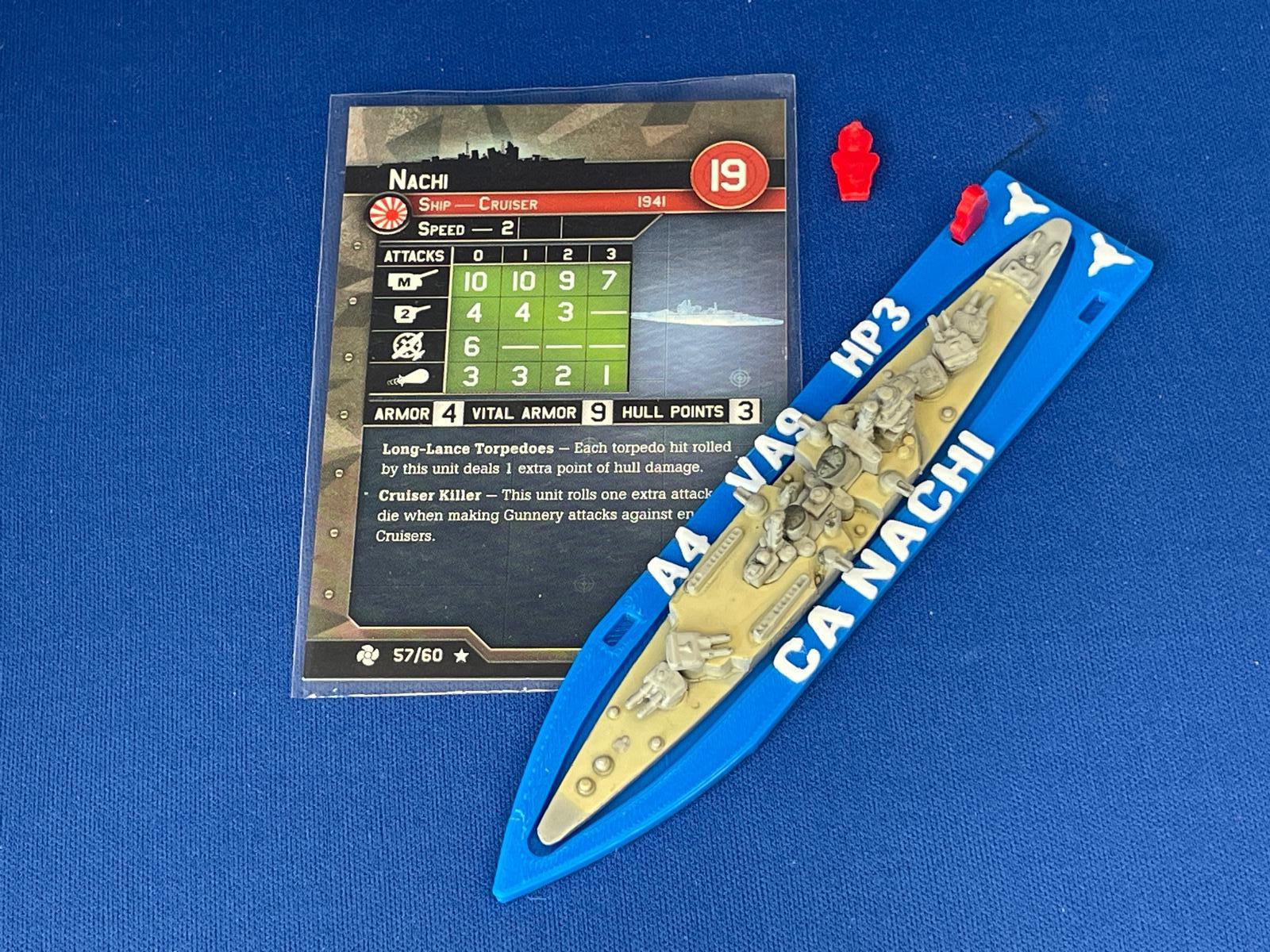 War at Sea IJN Nachi Ship Base - Game Aid by The Fun Kingdom - Wargaming3D