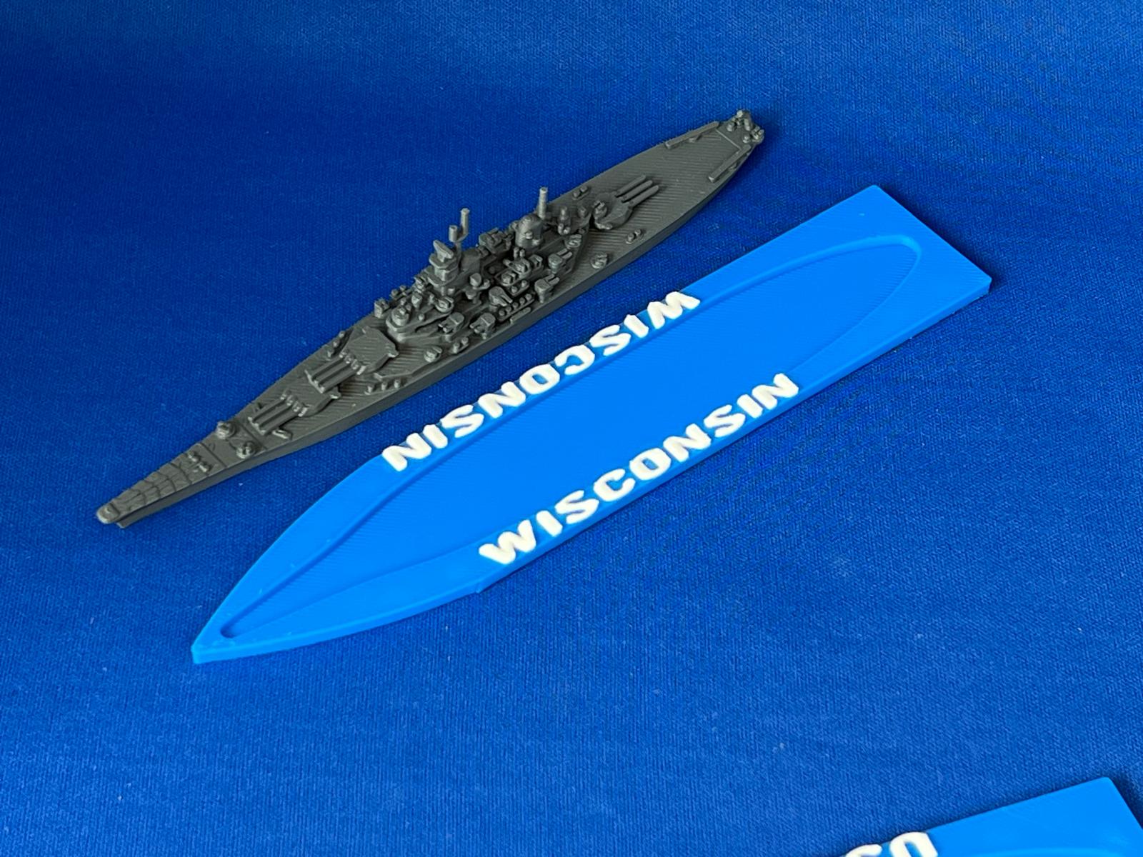 USS Wisconsin Battleship Ship Base by The Fun Kingdom - Wargaming3D