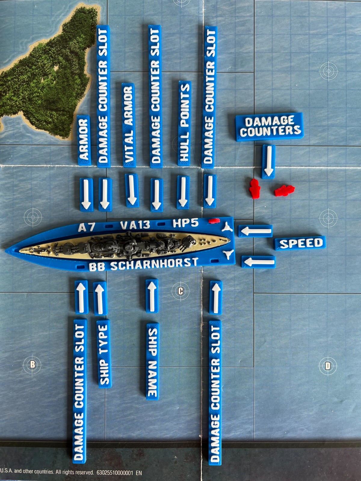 War at Sea IJN Suzuya Ship Base - Game Aid by The Fun Kingdom - Wargaming3D