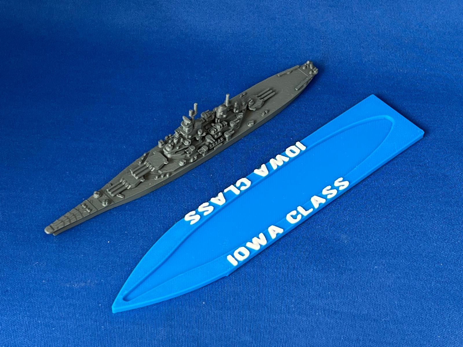 USS Iowa Class Battleship Ship Base by The Fun Kingdom - Wargaming3D