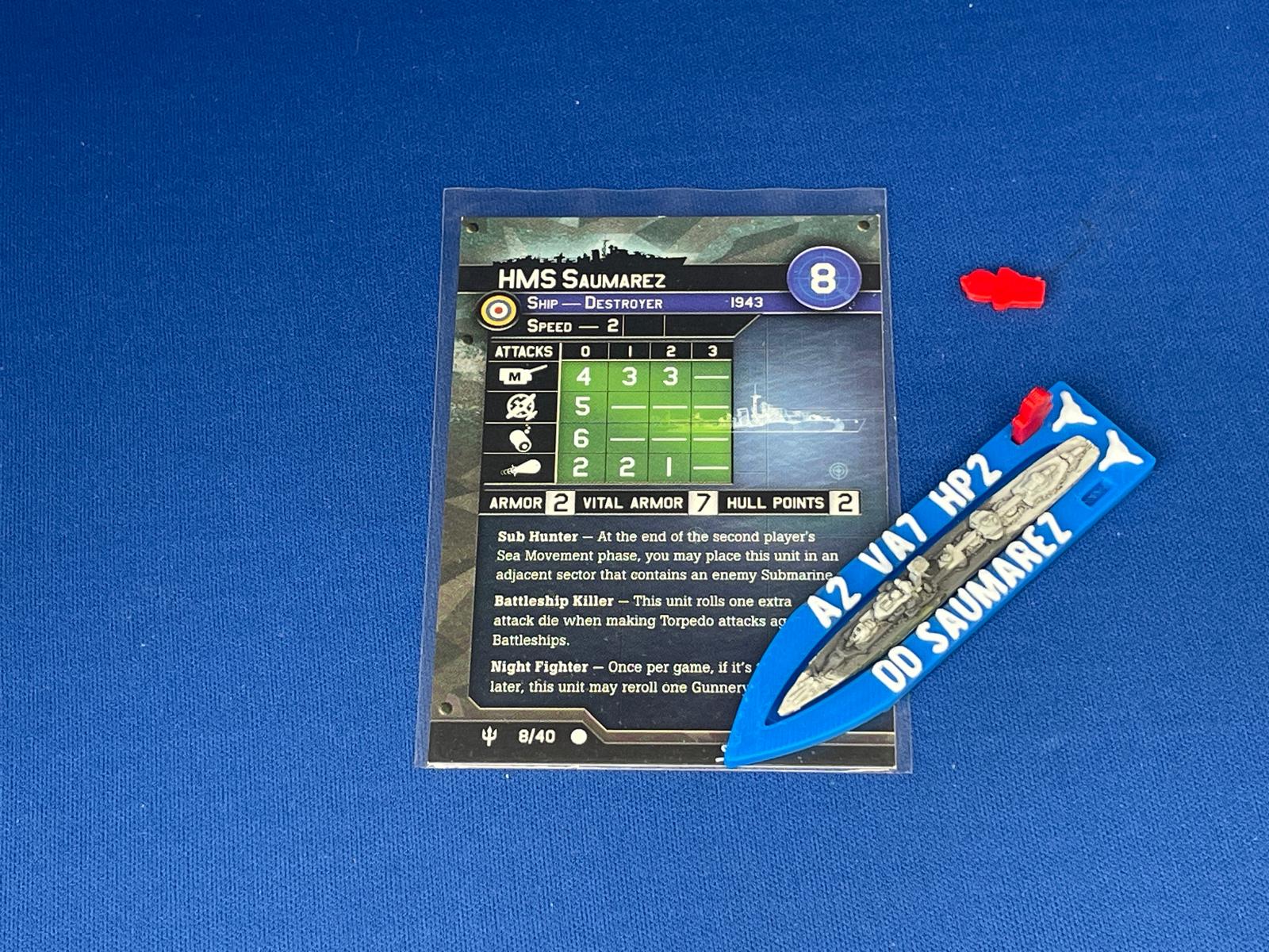 War at Sea UK Saumarez Ship Base - Game Aid by The Fun Kingdom ...