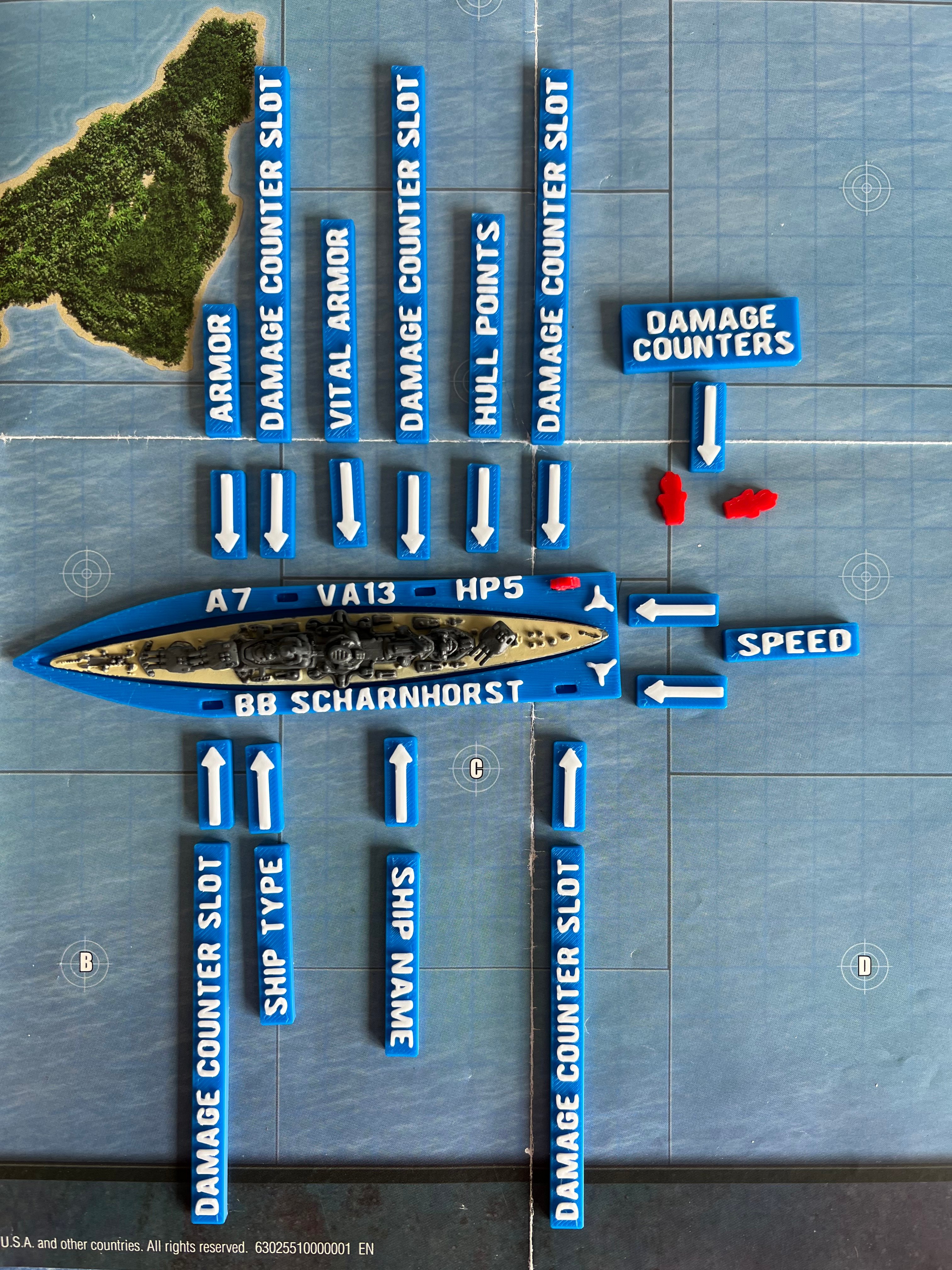 War at Sea GKM Z20 Karl Galster Ship Base - Game Aid by The Fun Kingdom ...