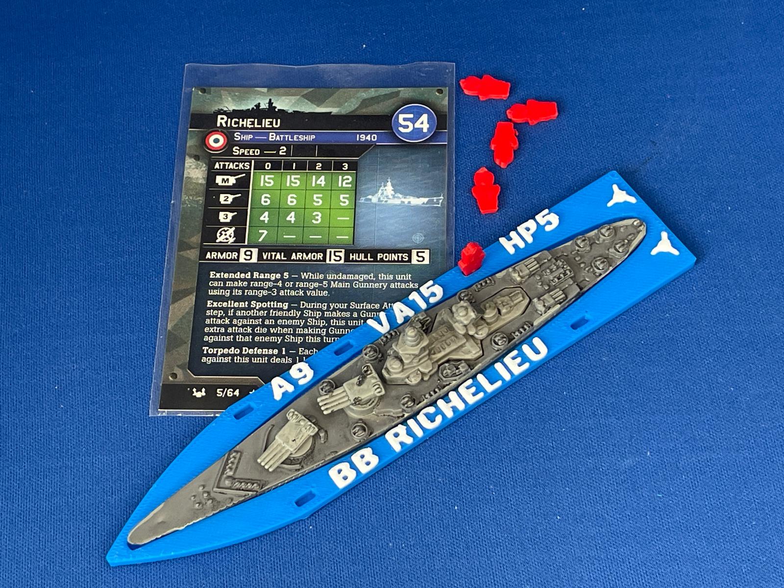 War at Sea FRA Richelieu Ship Base - Game Aid by The Fun Kingdom ...