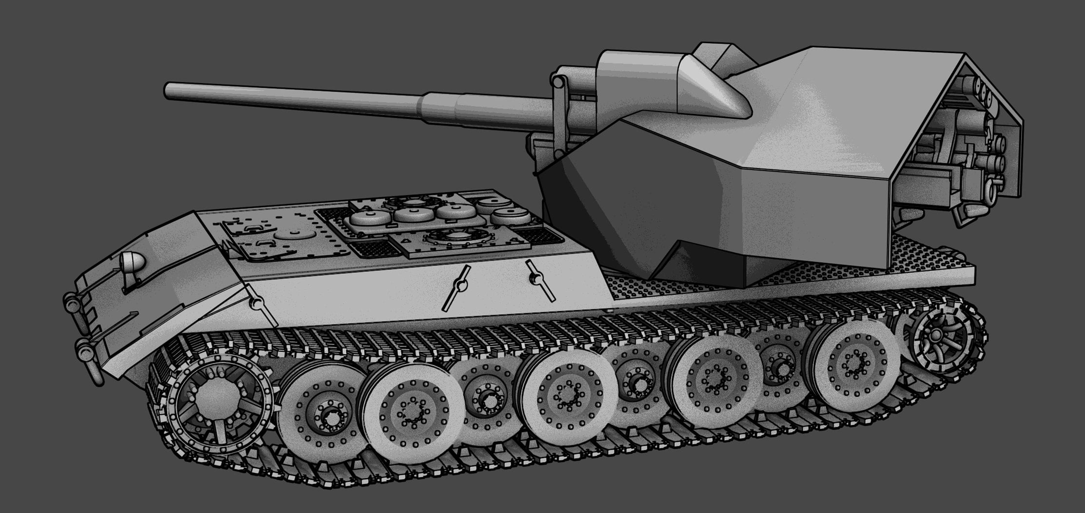 Waffenträger E100 by matthew.webb - Wargaming3D