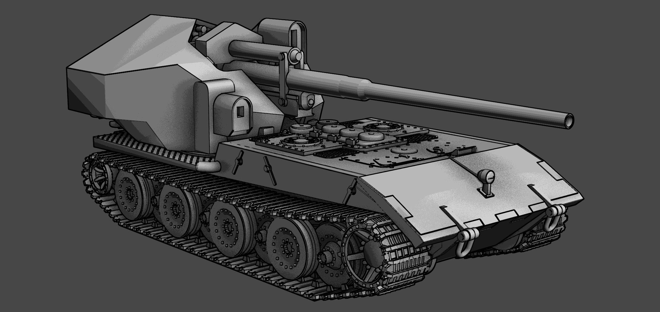Waffenträger E100 by matthew.webb - Wargaming3D
