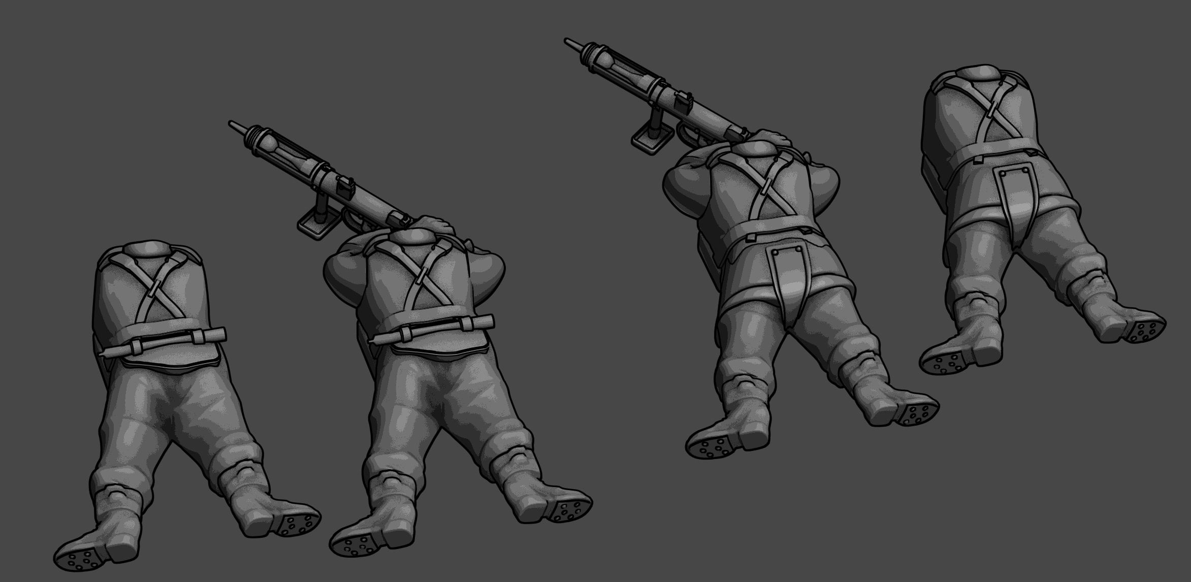 British Prone Figure by matthew.webb - Wargaming3D