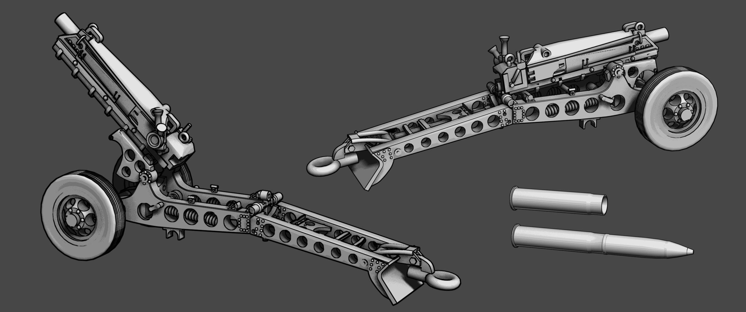 M1a1 (M116) 75mm Pack Howitzer by matthew.webb - Wargaming3D