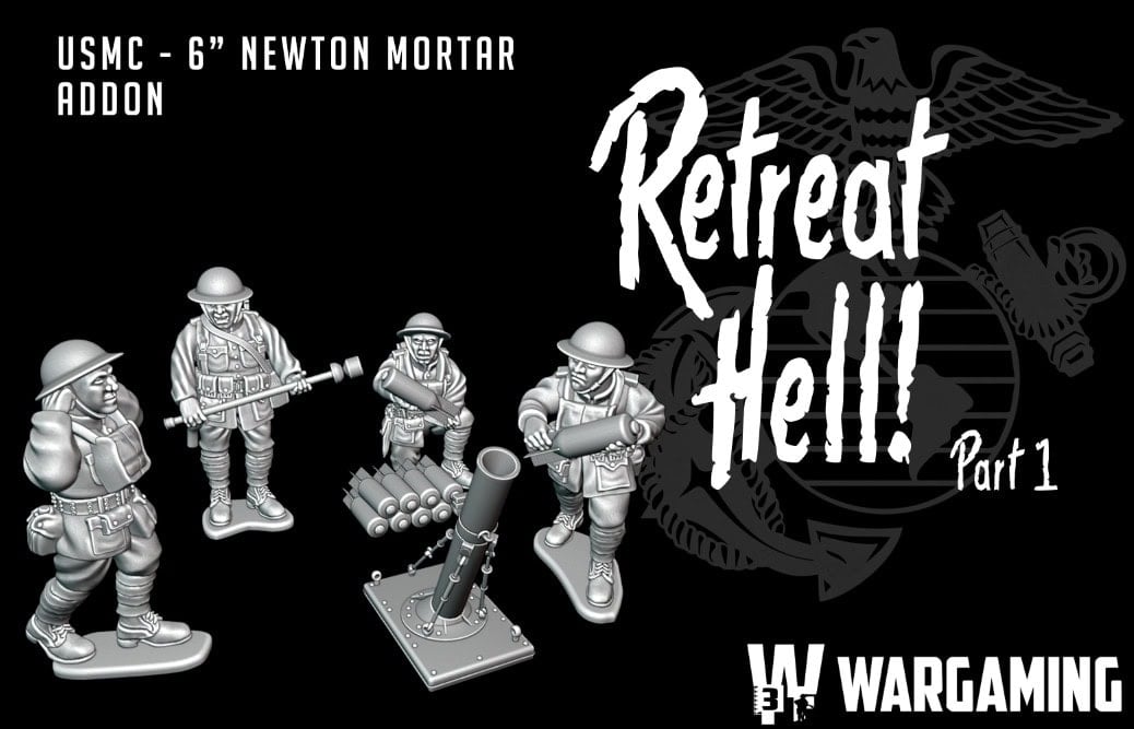 Retreat Hell! USMC - 6" Newton Mortar by matthew.webb - Wargaming3D