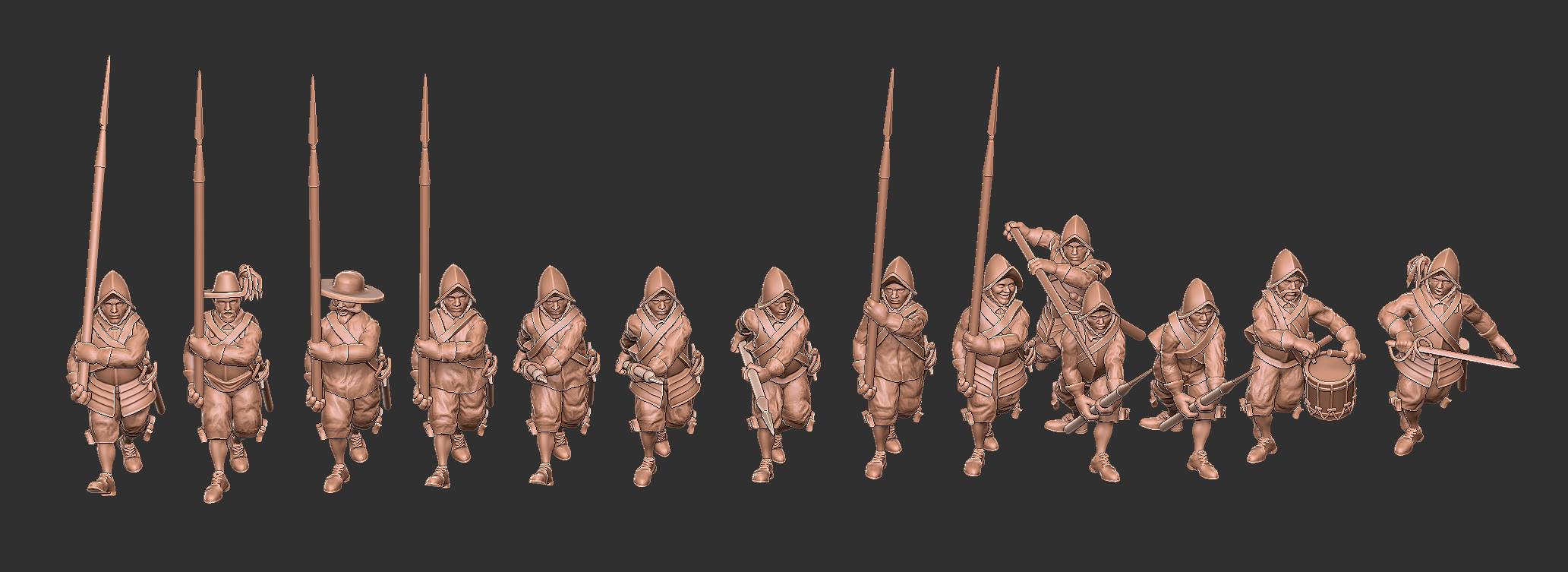 pike squad by Eugene Smichnik - Wargaming3D