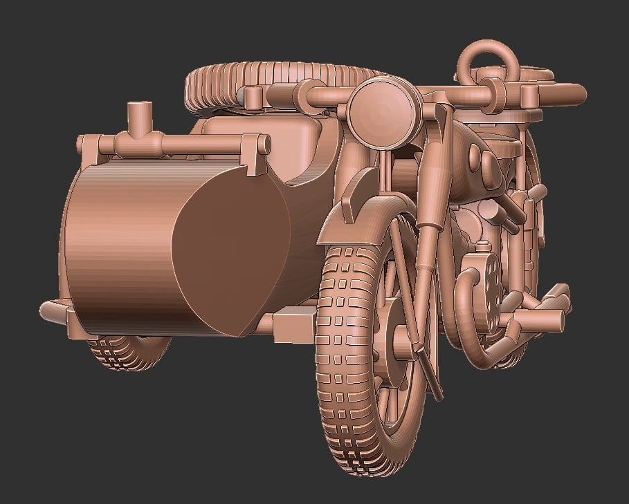 German BMW R-71 carside by EugeneSmichnik - Wargaming3D