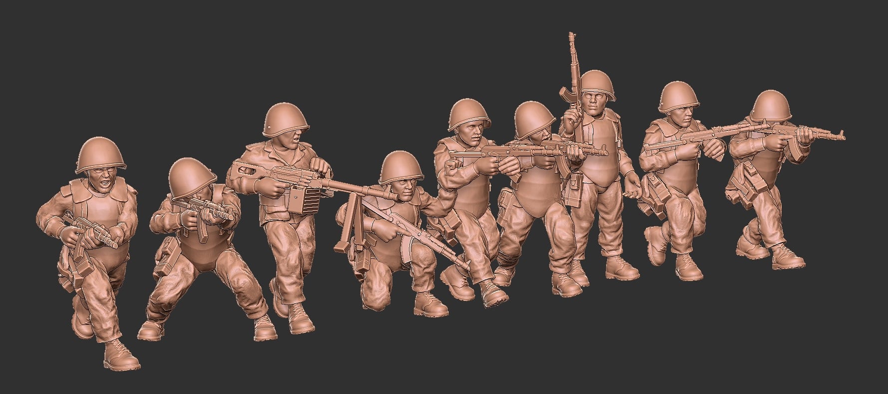 Soviet soldiers squad by EugeneSmichnik - Wargaming3D