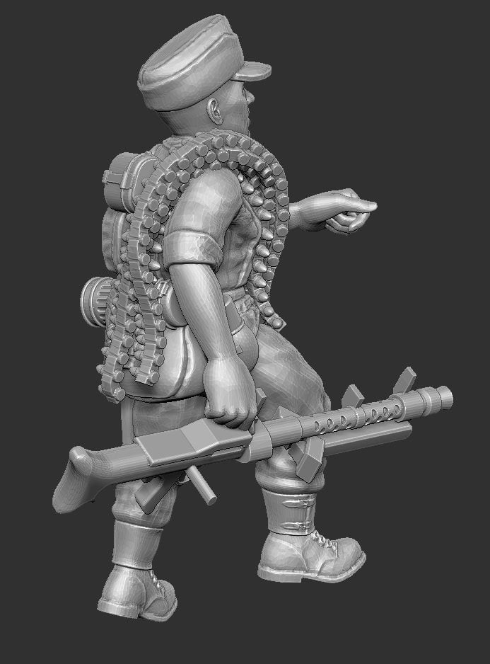 German MG34 Gunner by Eugene Smichnik - Wargaming3D
