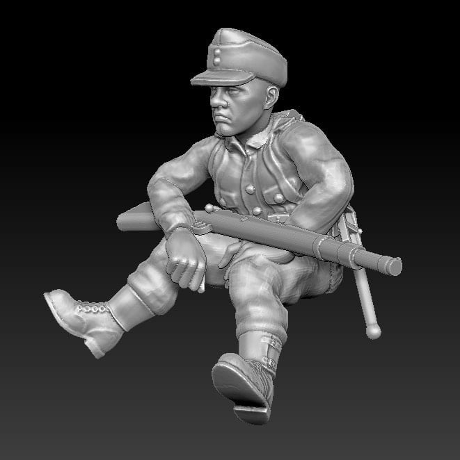 German rifle m98k soldier 03 by EugeneSmichnik - Wargaming3D