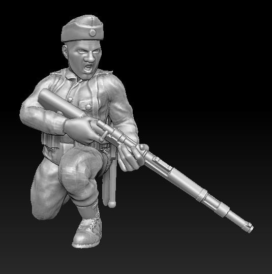 German rifle m98k soldier in cover by EugeneSmichnik - Wargaming3D