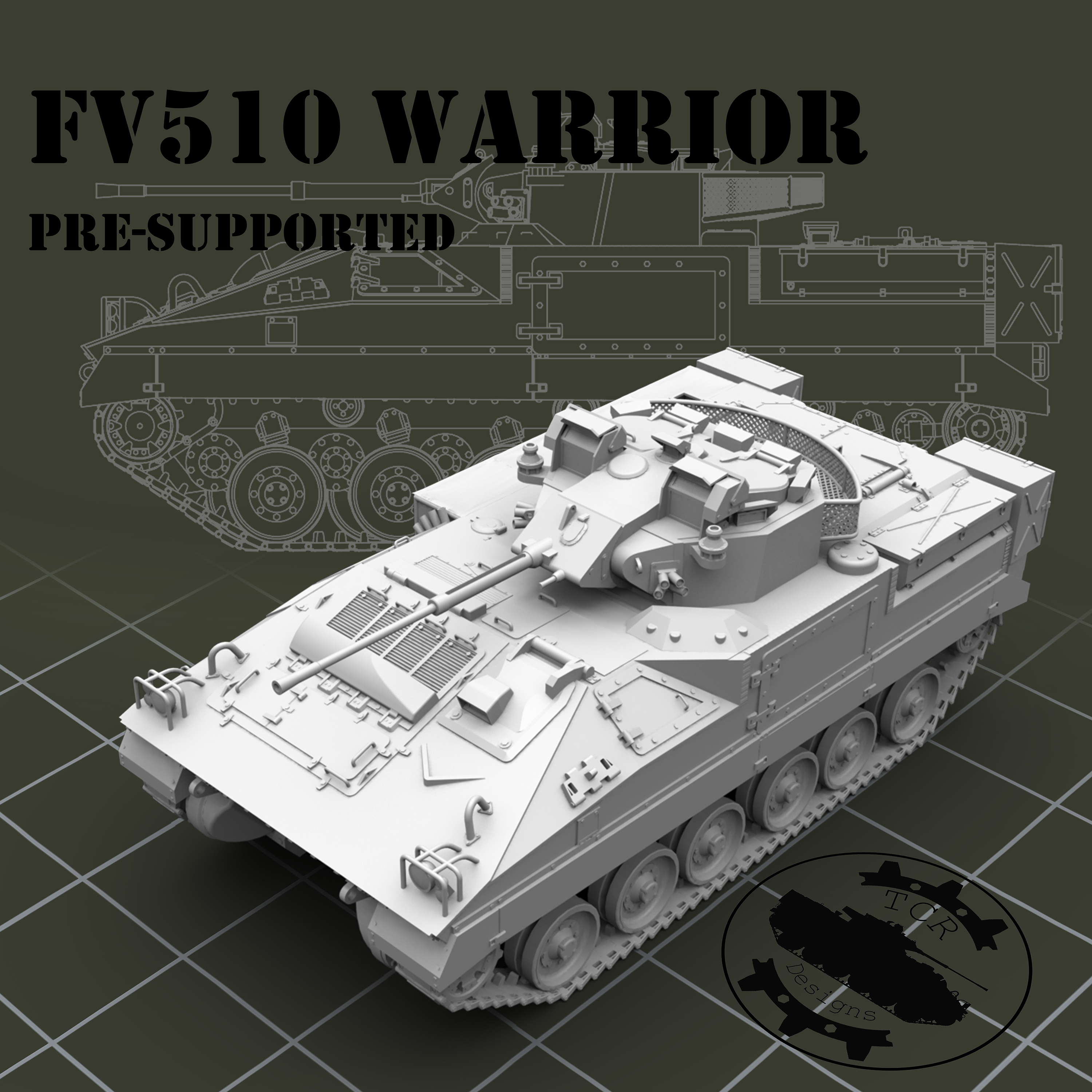 FV510 Warrior Infantry Fighting Vehicle by TCR Designs - Wargaming3D