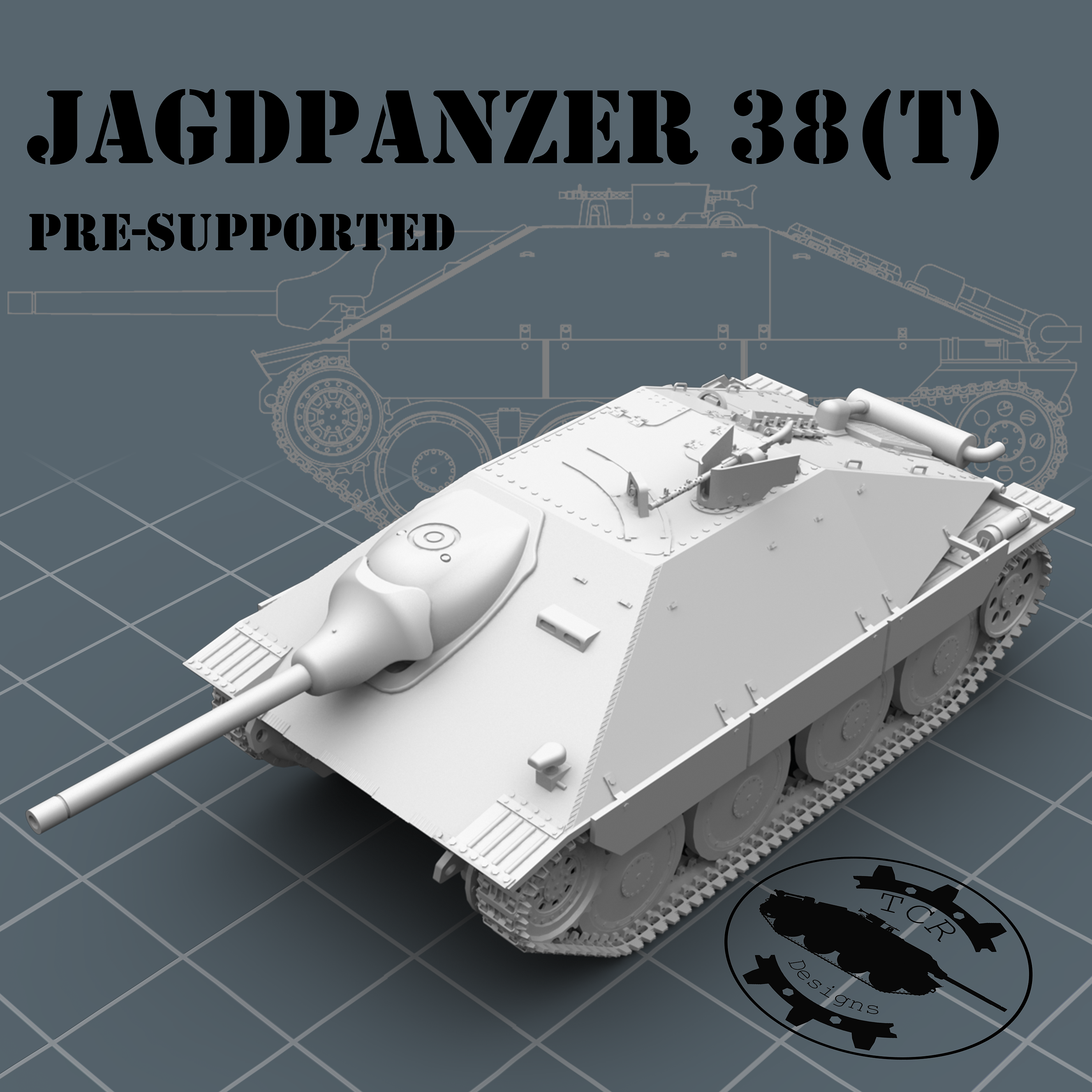 Jagdpanzer 38(t) Hetzer Tank Destroyer by TCR Designs - Wargaming3D