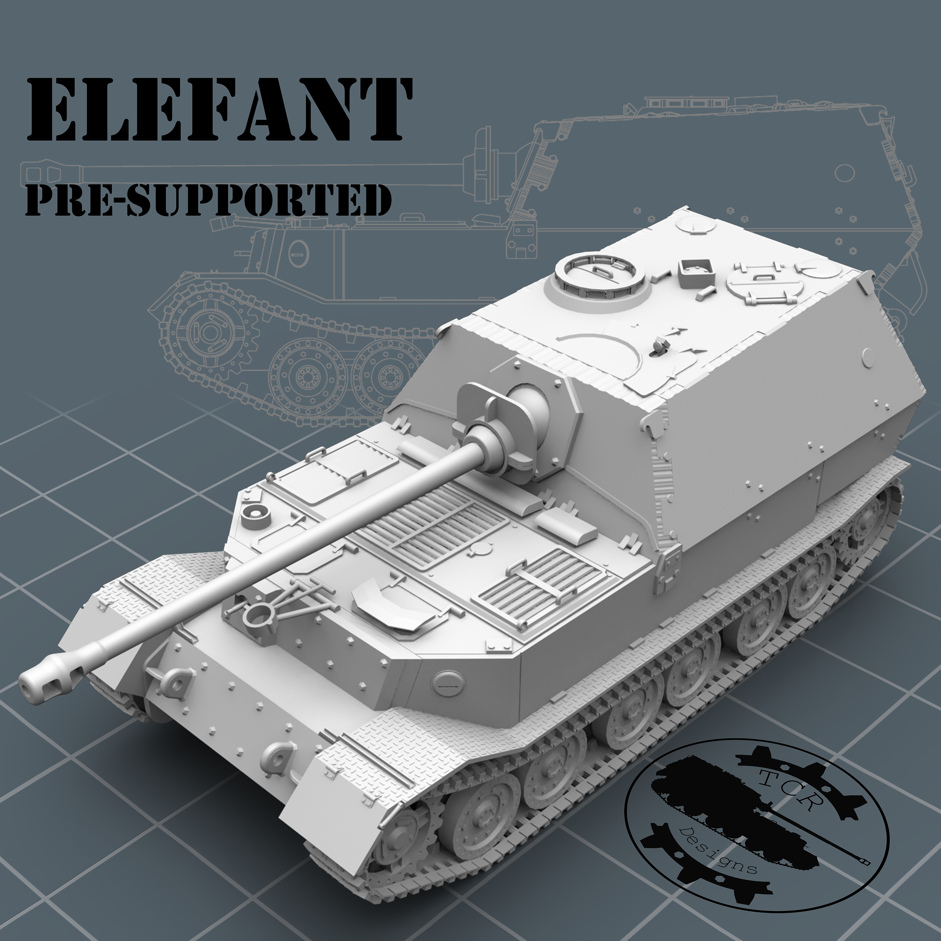 Elefant Tank Destroyer by TCR Designs - Wargaming3D