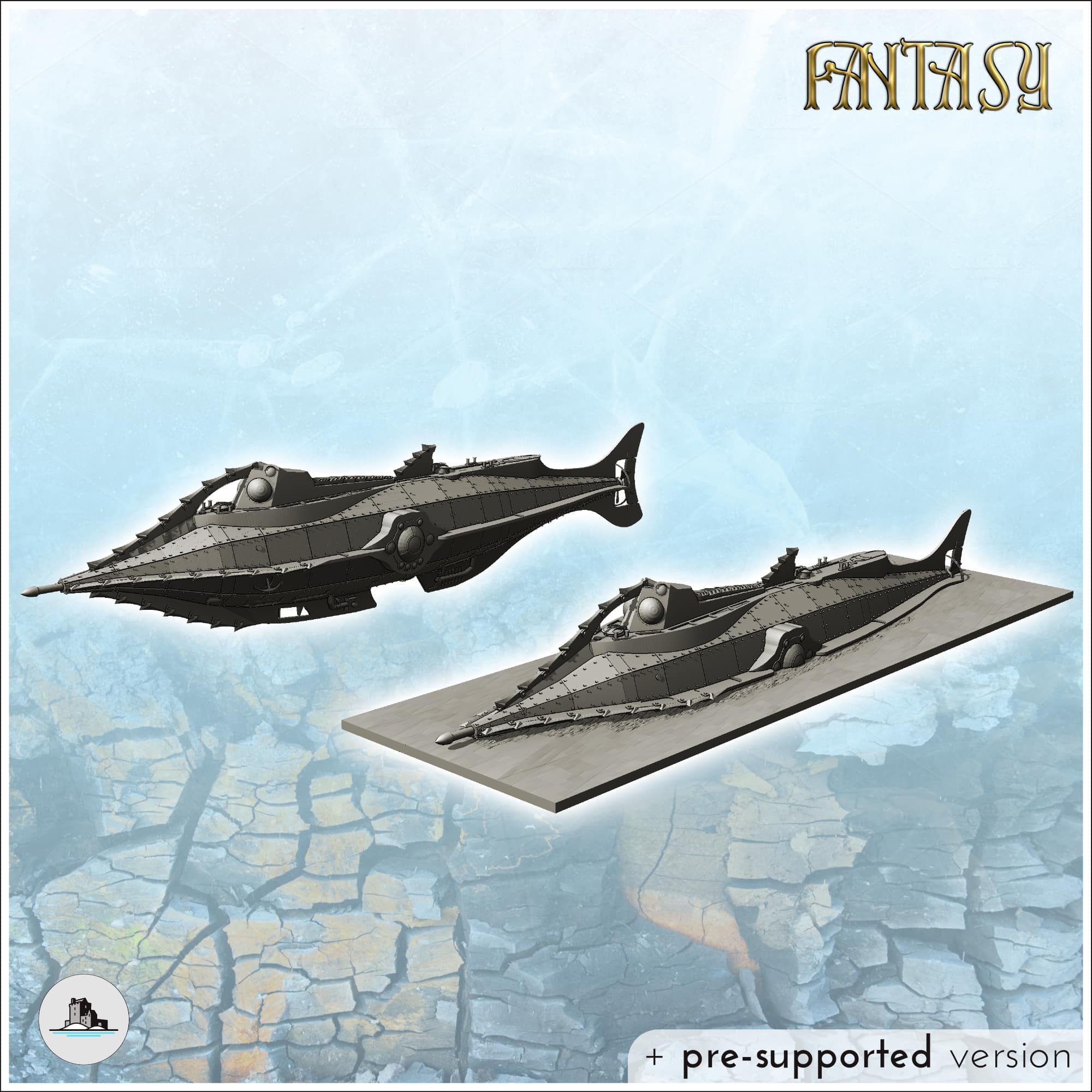 Nautilus ship set (Twenty Thousand Leagues Under the Seas Jules Verne ...