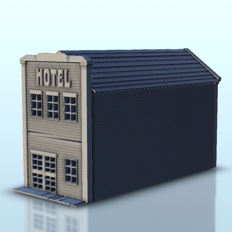Wild West hotel 5 by Hartolia Miniatures - Wargaming3D