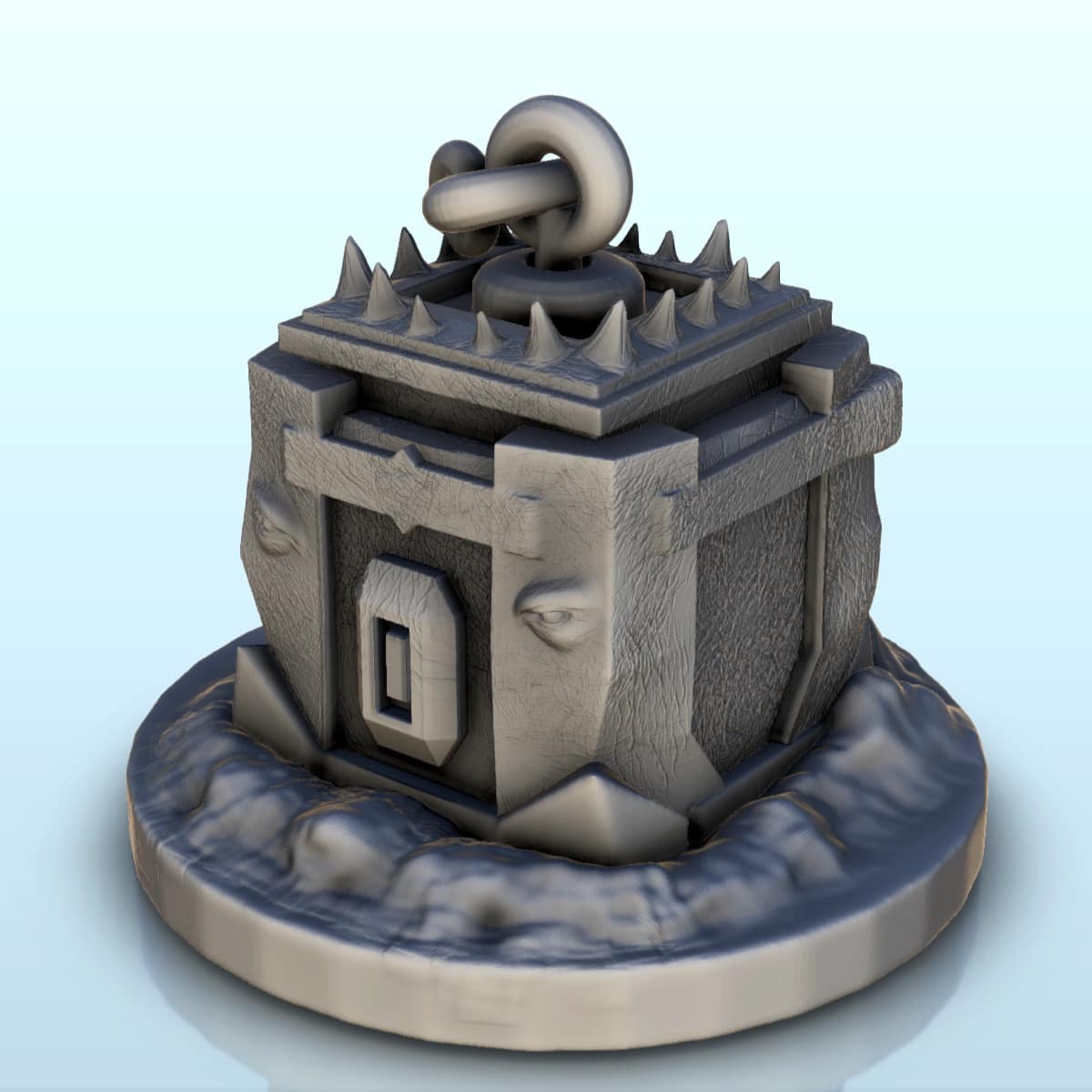 Metal chest with spikes on base (2) by Hartolia Miniatures - MiniHoarder