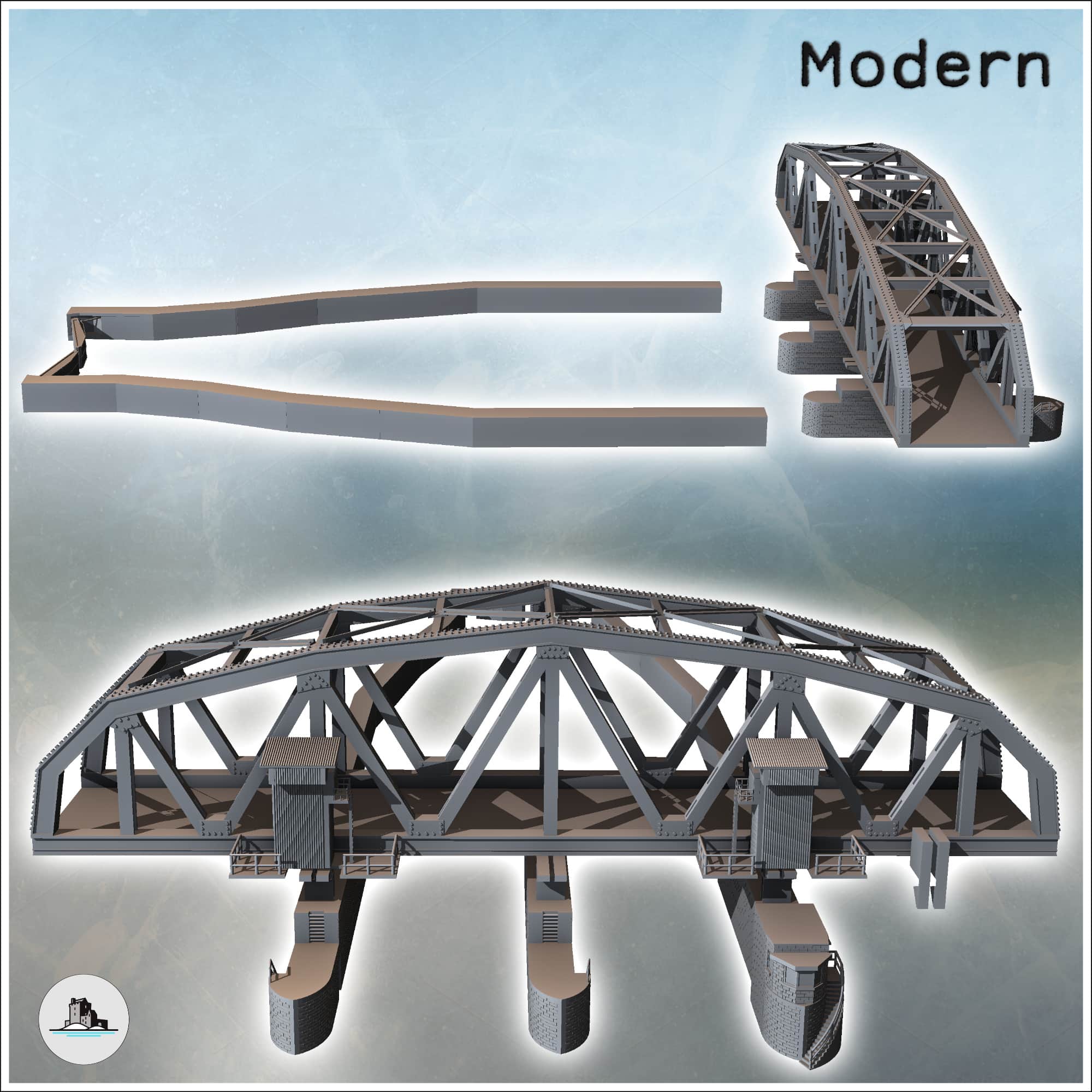 Grave bridge (Netherlands) by Hartolia Miniatures - Wargaming3D
