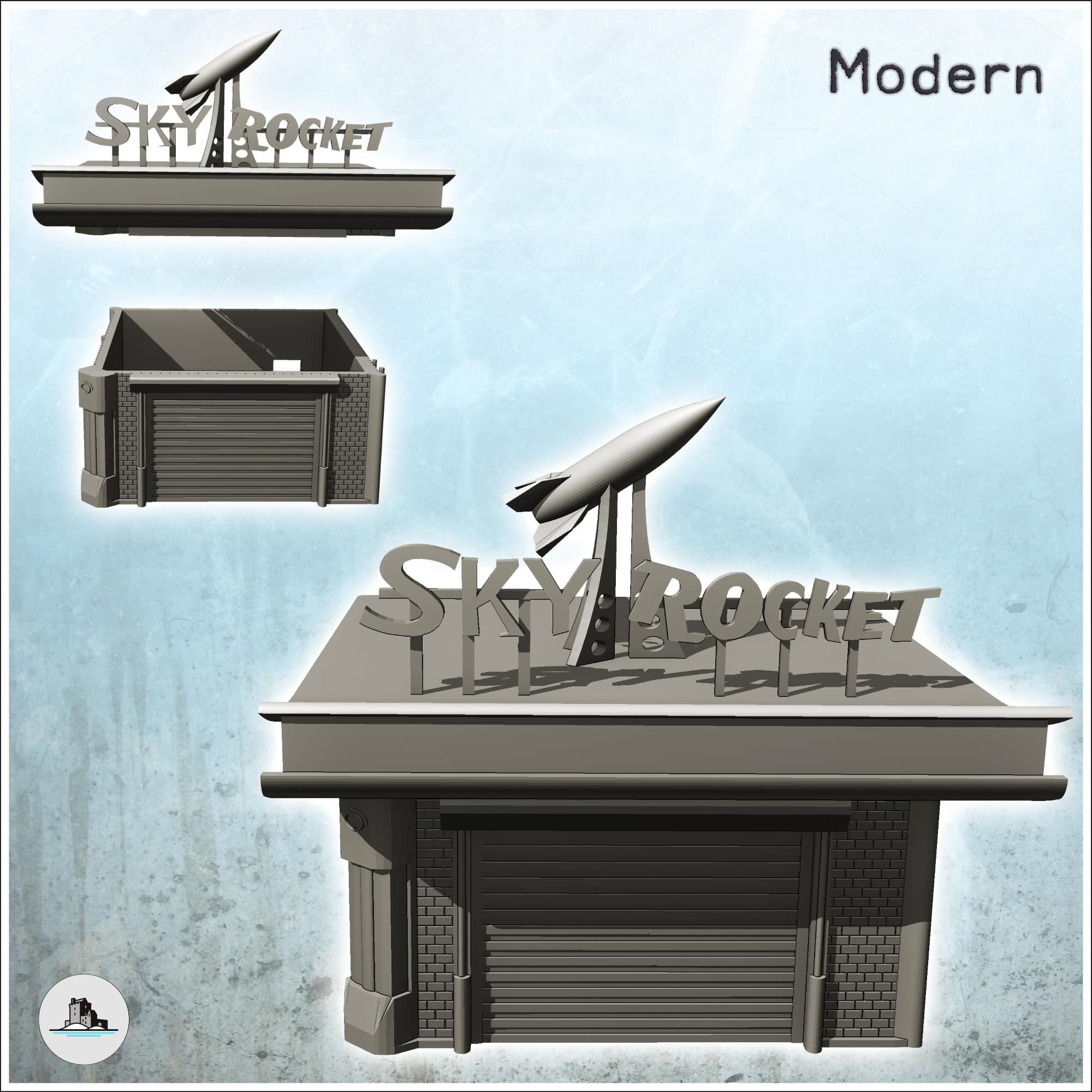 Industrial warehouse with by Hartolia Miniatures - Wargaming3D