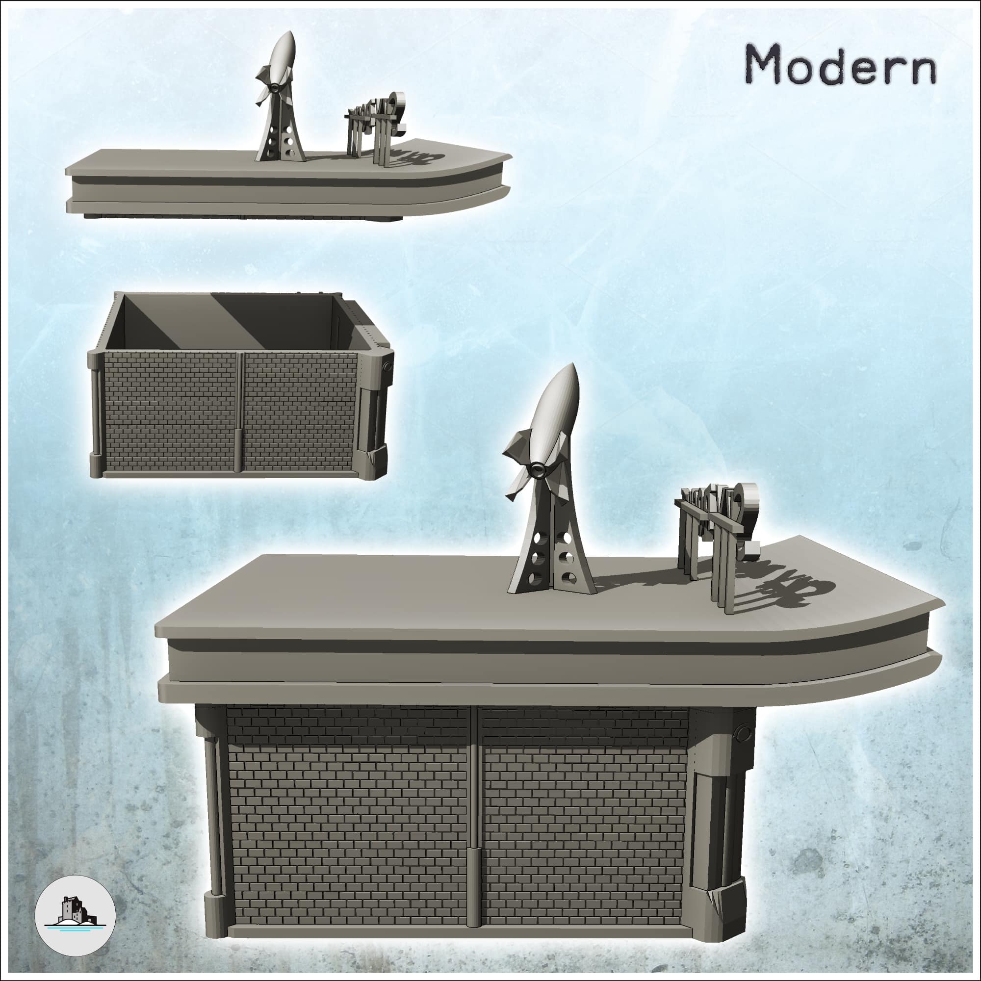 Industrial warehouse with by Hartolia Miniatures - Wargaming3D