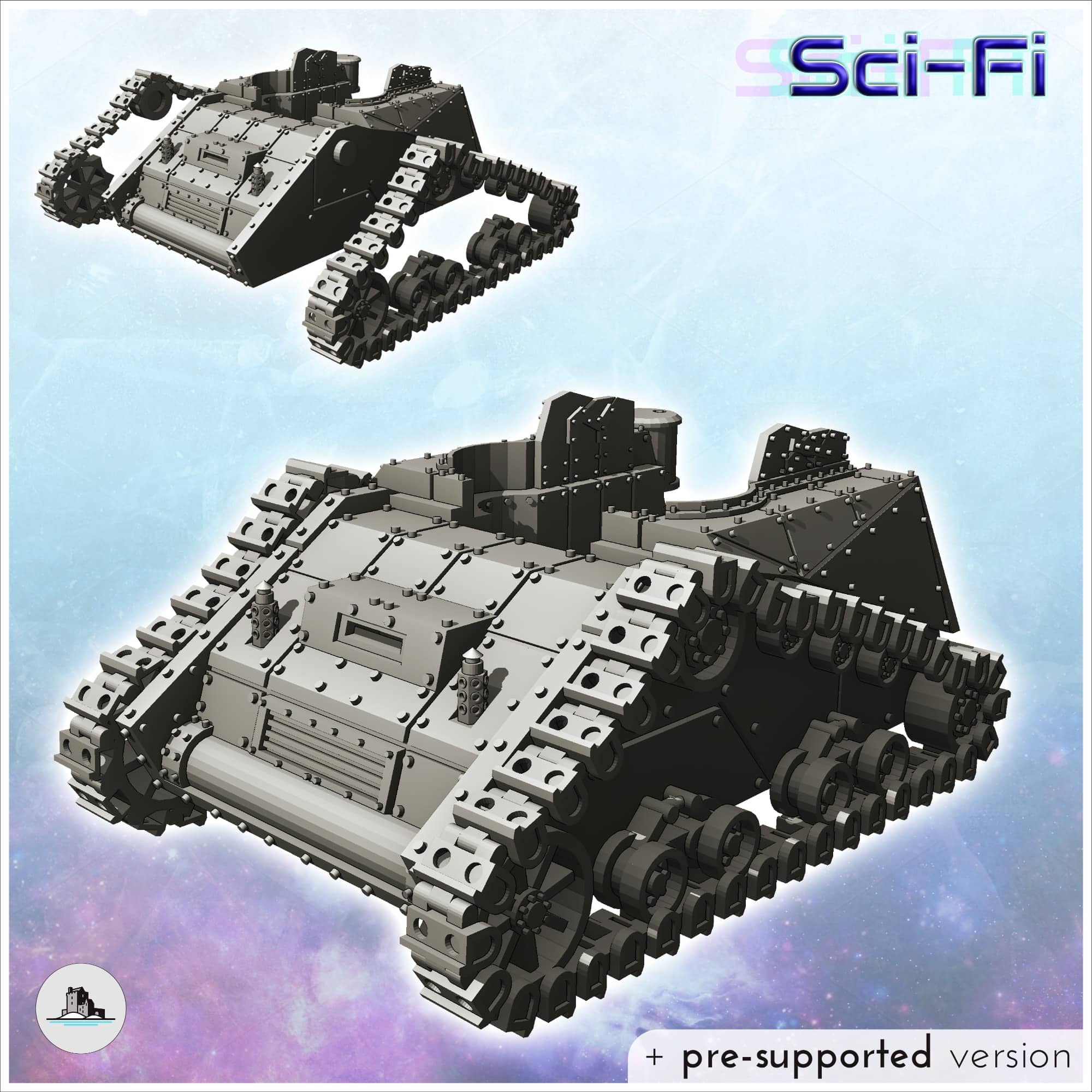 Krusha Ork troop transport tank with triangular tracks (22) by Hartolia ...