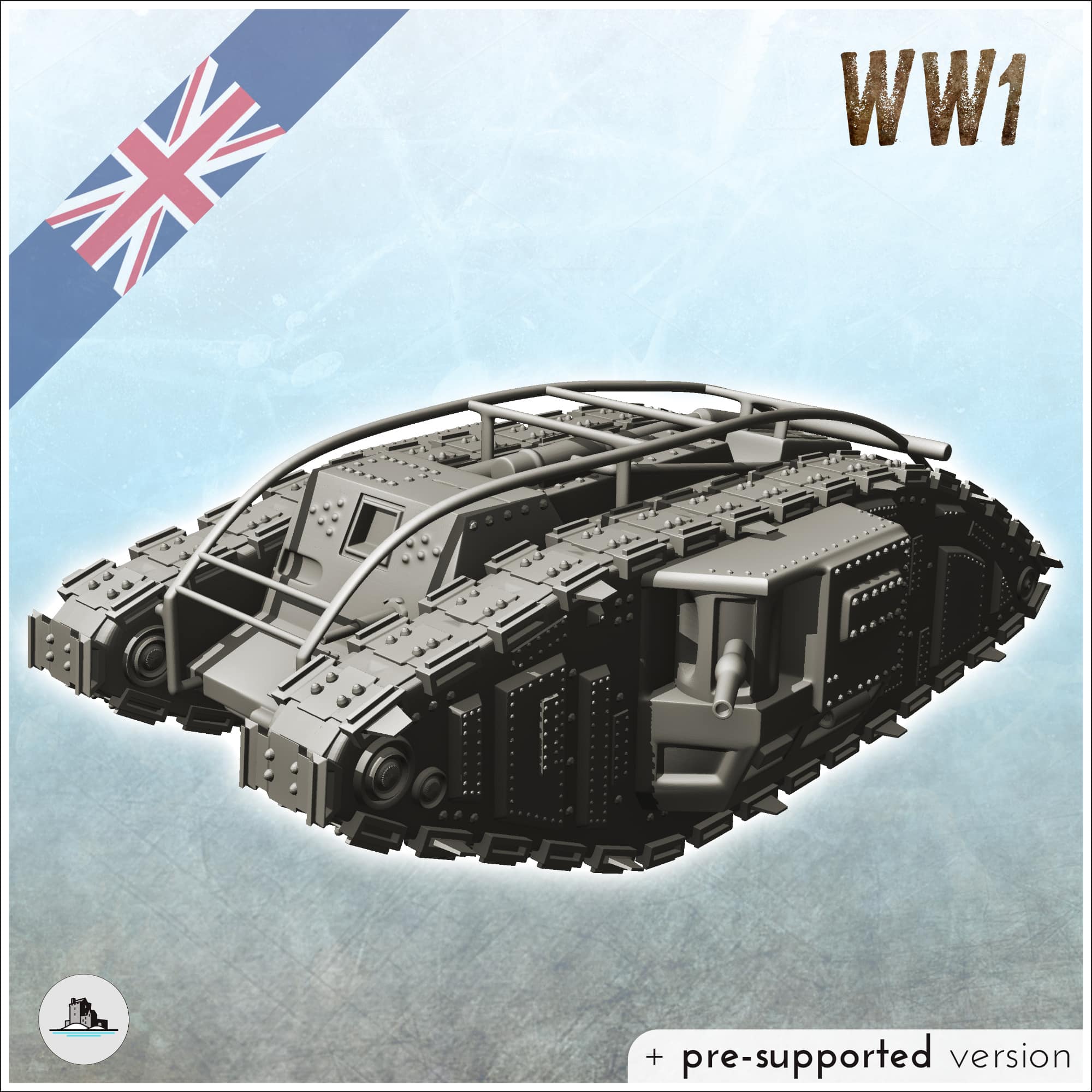 Mark I Male - WW1 british tank by Hartolia Miniatures - Wargaming3D