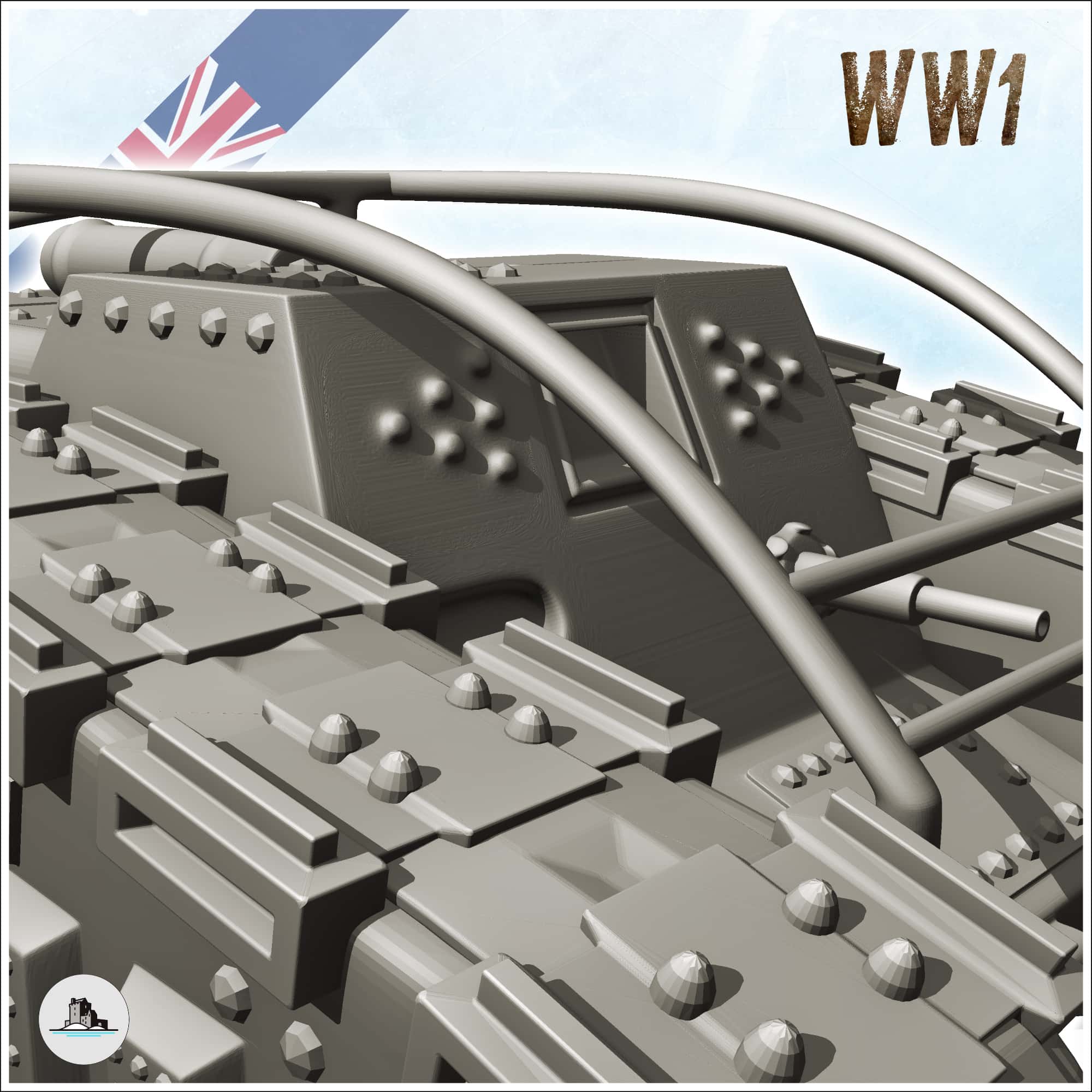 Mark I Male - WW1 british tank by Hartolia Miniatures - Wargaming3D