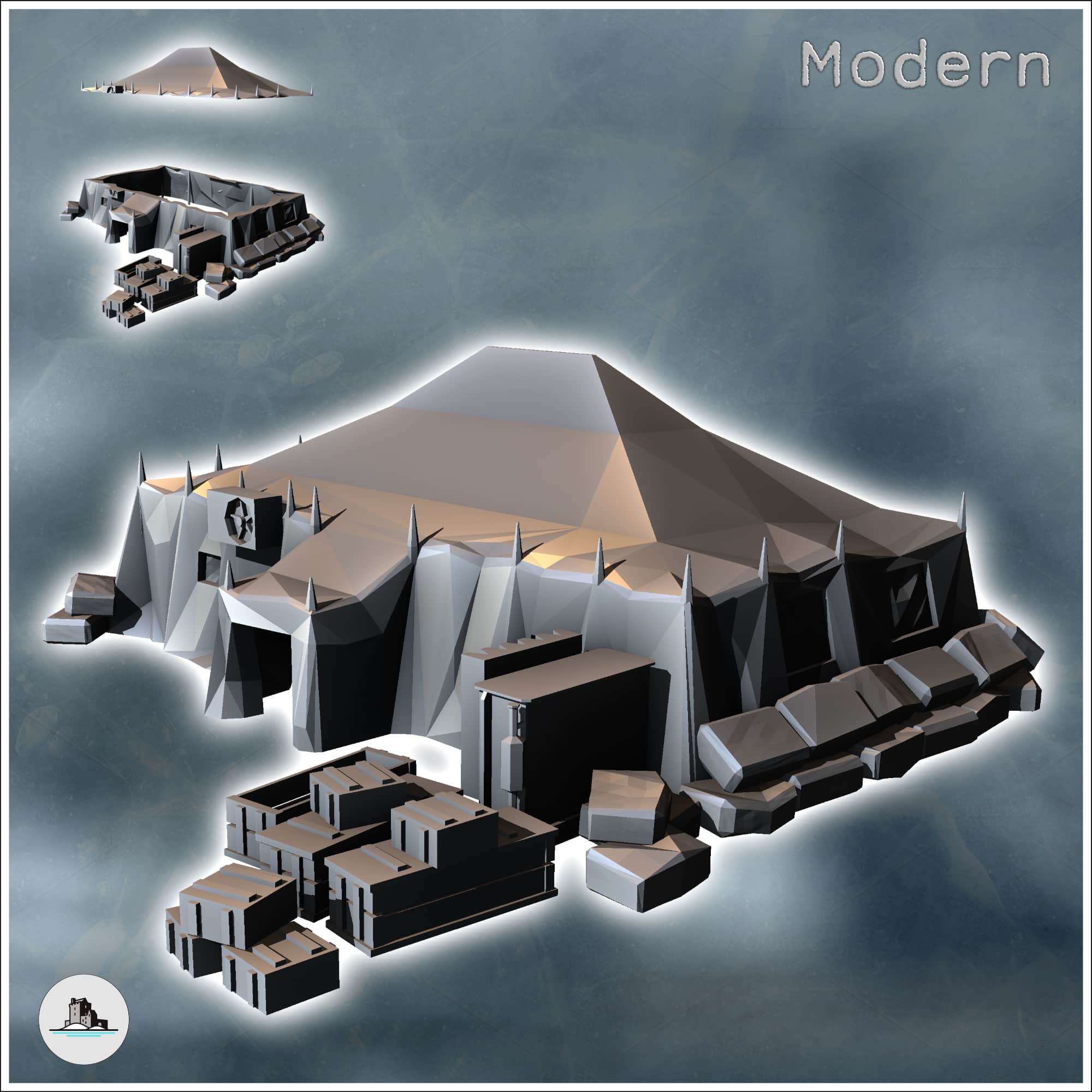 Modern command tent with ammunition crates (1) by Hartolia Miniatures ...