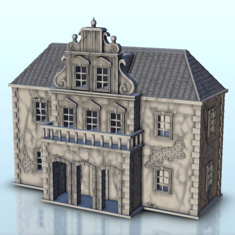 Baroque building 3 by Hartolia Miniatures - Wargaming3D